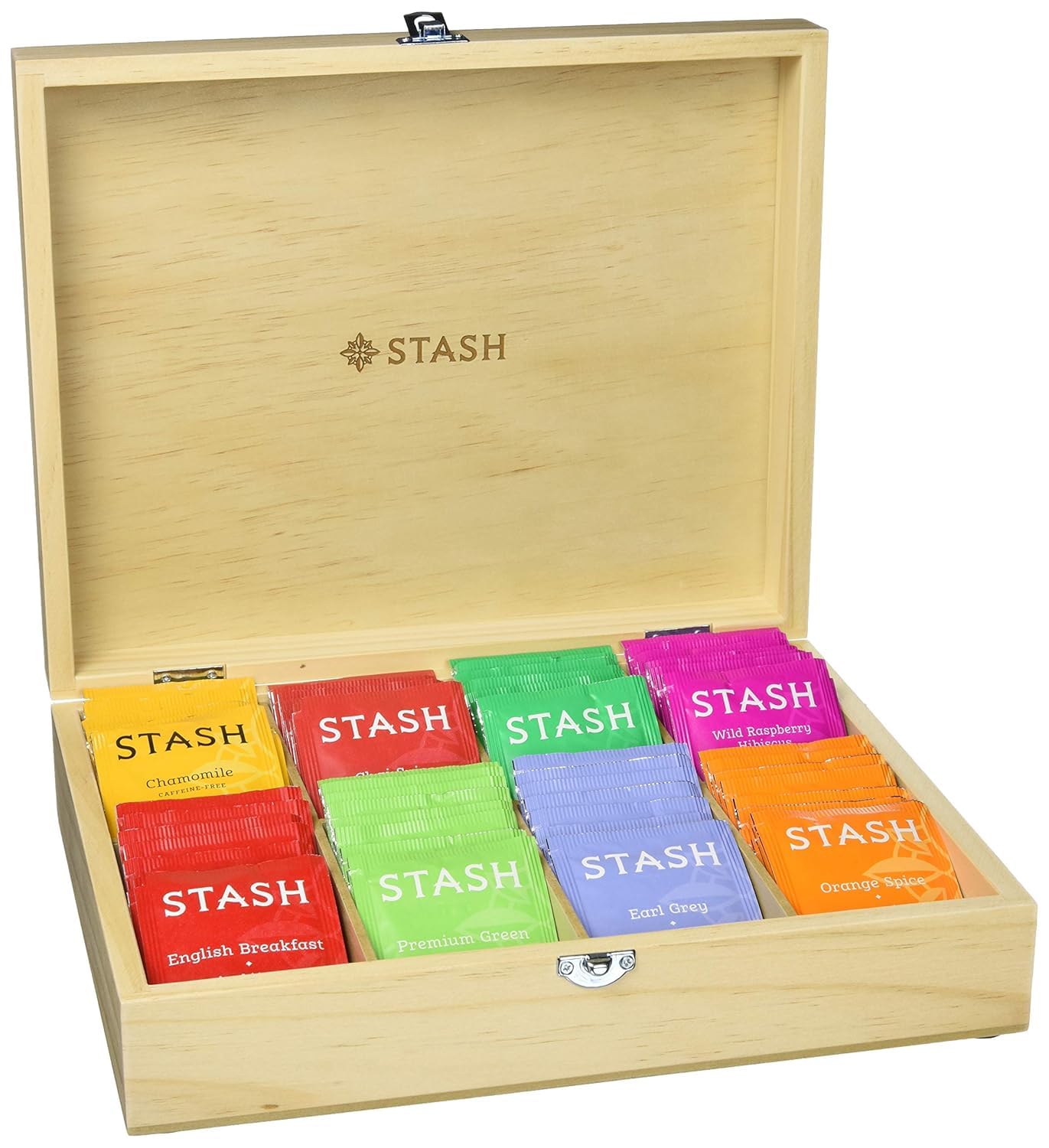 Amazon.com: Stash Tea 8 Flavor Variety Pack Gift Set Tea Bags in Foil ...