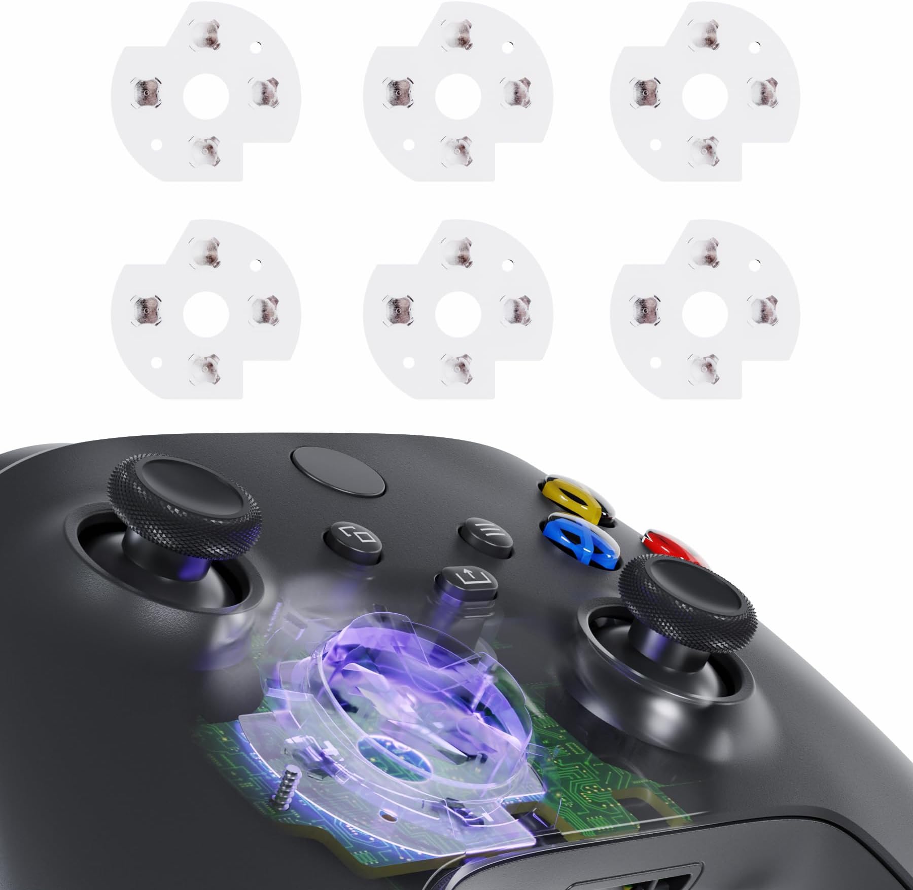 Amazon.com: eXtremeRate Replacement Dpad Conductive Flim for Xbox One ...