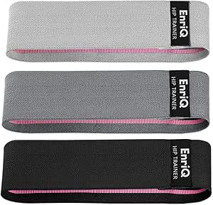 EnriQ Booty Bands Fabric Resistance Bands for Legs and Butt Cloth Hip ...