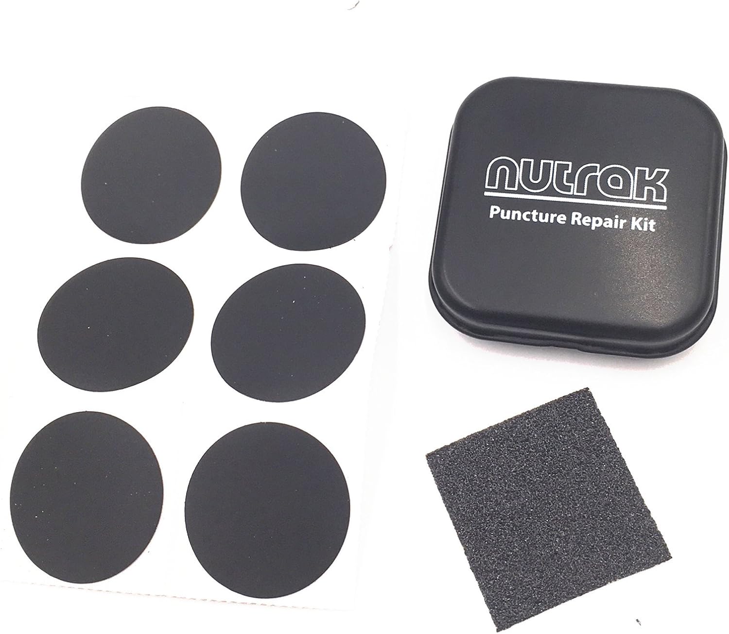 Nutrak Glueless Puncture Repair Patch Kit (6x Patches) : Amazon.co.uk ...