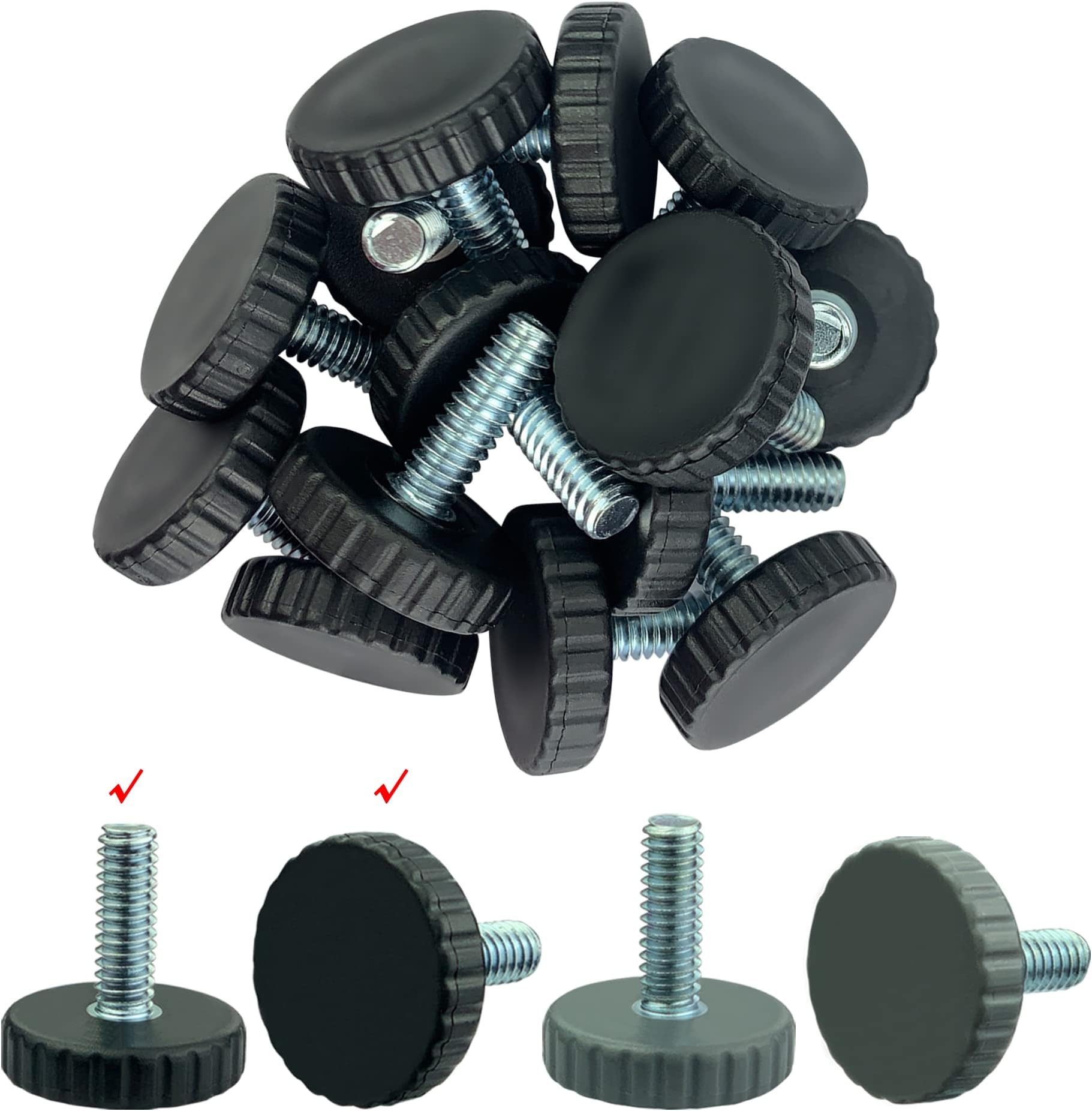 Amazon.com: Table Legs Furniture Feet Chair Glides Adjustable Legs ...