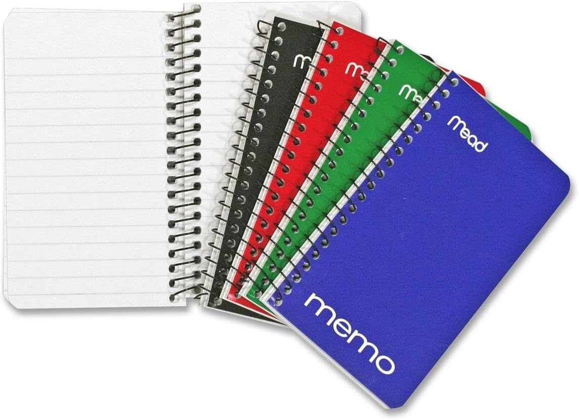 Amazon.com : Mead : Memo Book, College Ruled, 3"x5", 60 Sheets ...