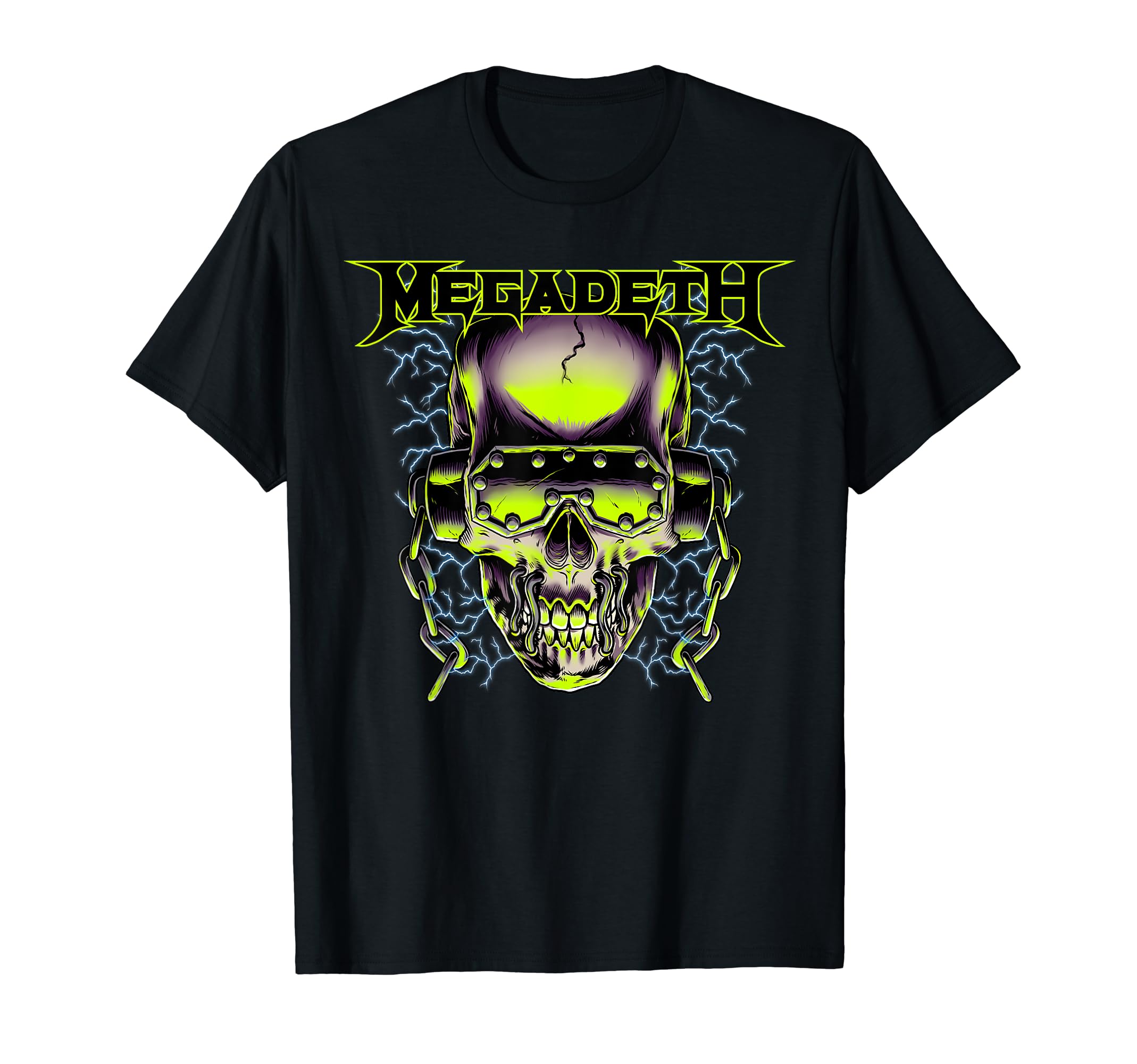 Amazon.com: Megadeth - Lightning Vic T-Shirt : Clothing, Shoes & Jewelry