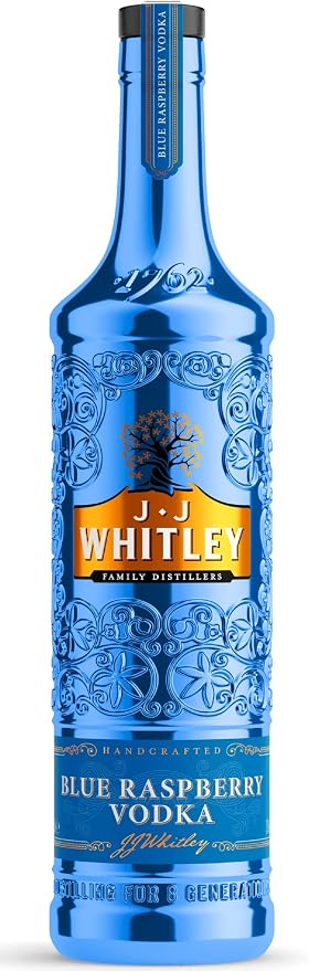 J.J. Whitley Blue Raspberry Vodka,70 cl : Amazon.co.uk: Grocery
