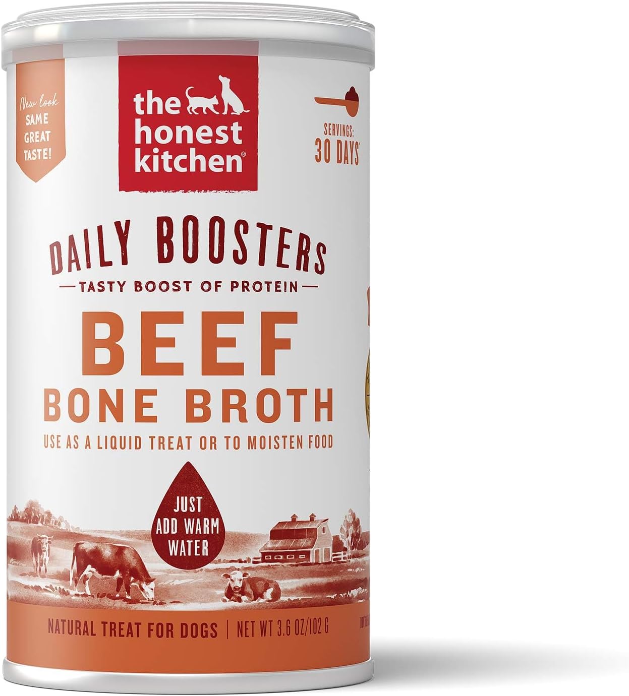 The Honest Kitchen 855089008245 Instant Beef Bone Broth for Cats and ...