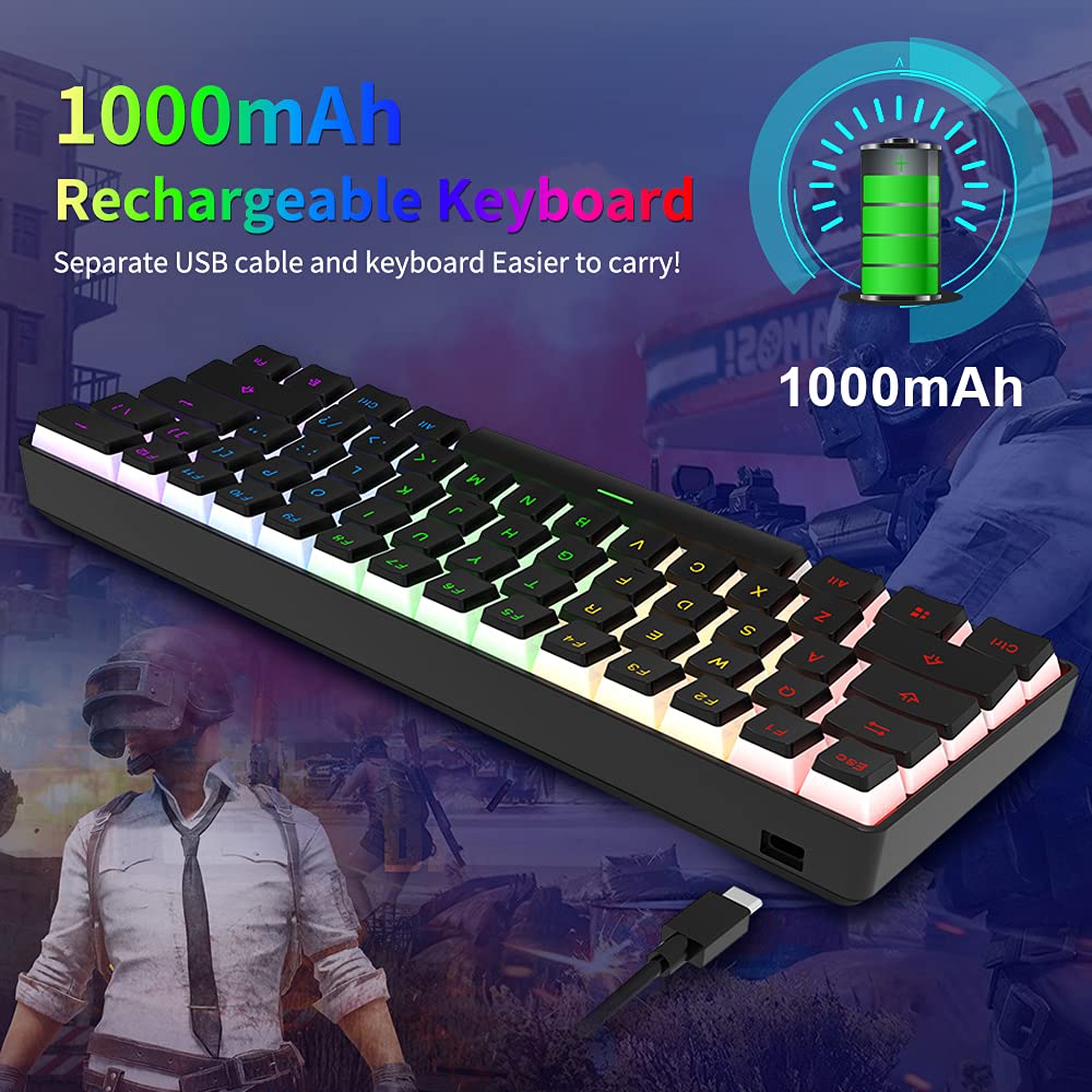 Snapklik.com : NACODEX Mini 60% Mechanical Gaming Keyboard - PBT ...