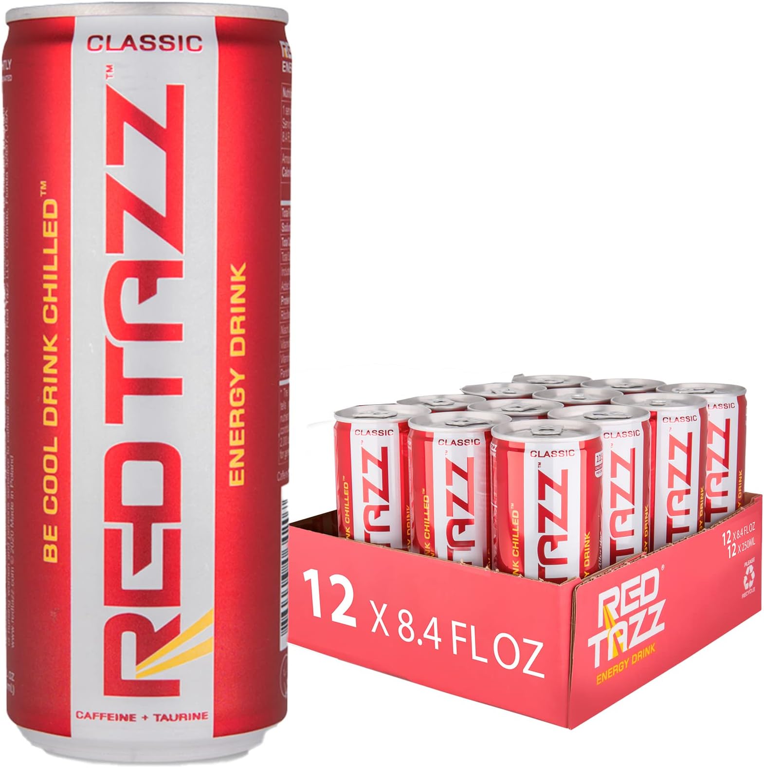 Amazon.com: Amazon Brand - Solimo Silver Energy Drink, Sugar Free, 16 ...