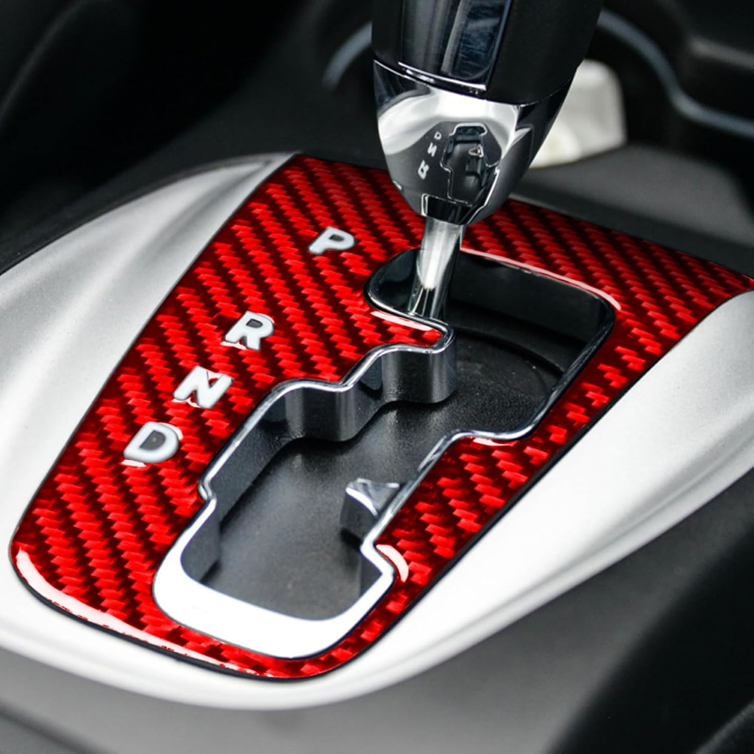 Amazon.com: UOADA Real Premium Carbon Fiber Car Gear Box Control Decal ...