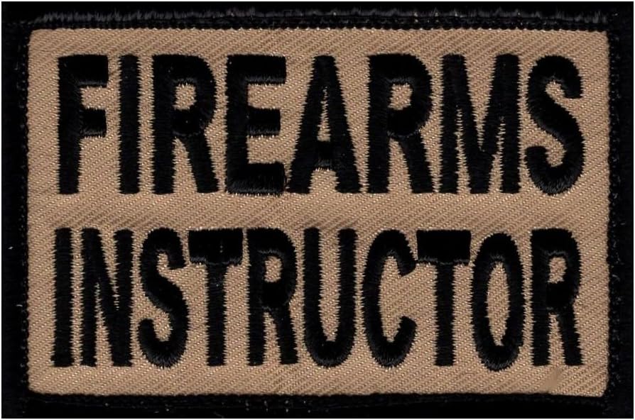 Amazon.com: Firearms Instructor Embroidered Hook Fastener Patch (3.0 X ...