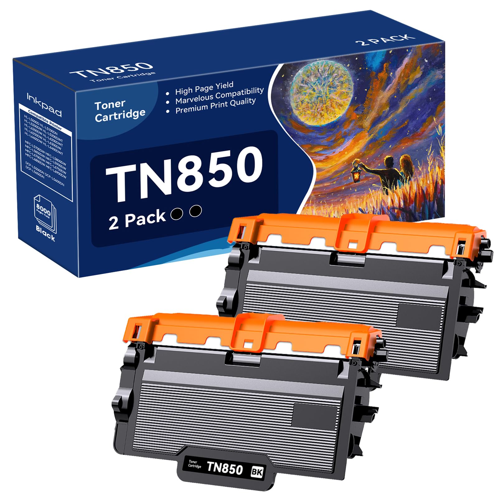 Amazon.com: TN850 Toner Cartridge Compatible for Brother TN 850 TN-850 ...