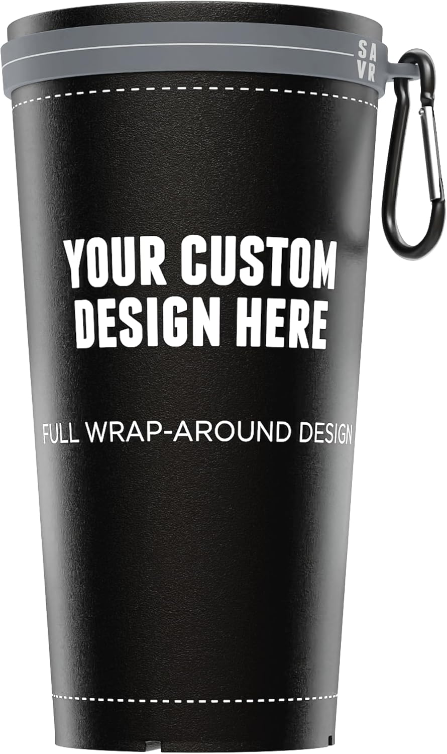 Amazon.com: Custom Reusable Cups, 100% Recycled Plastic, Eco-Friendly ...