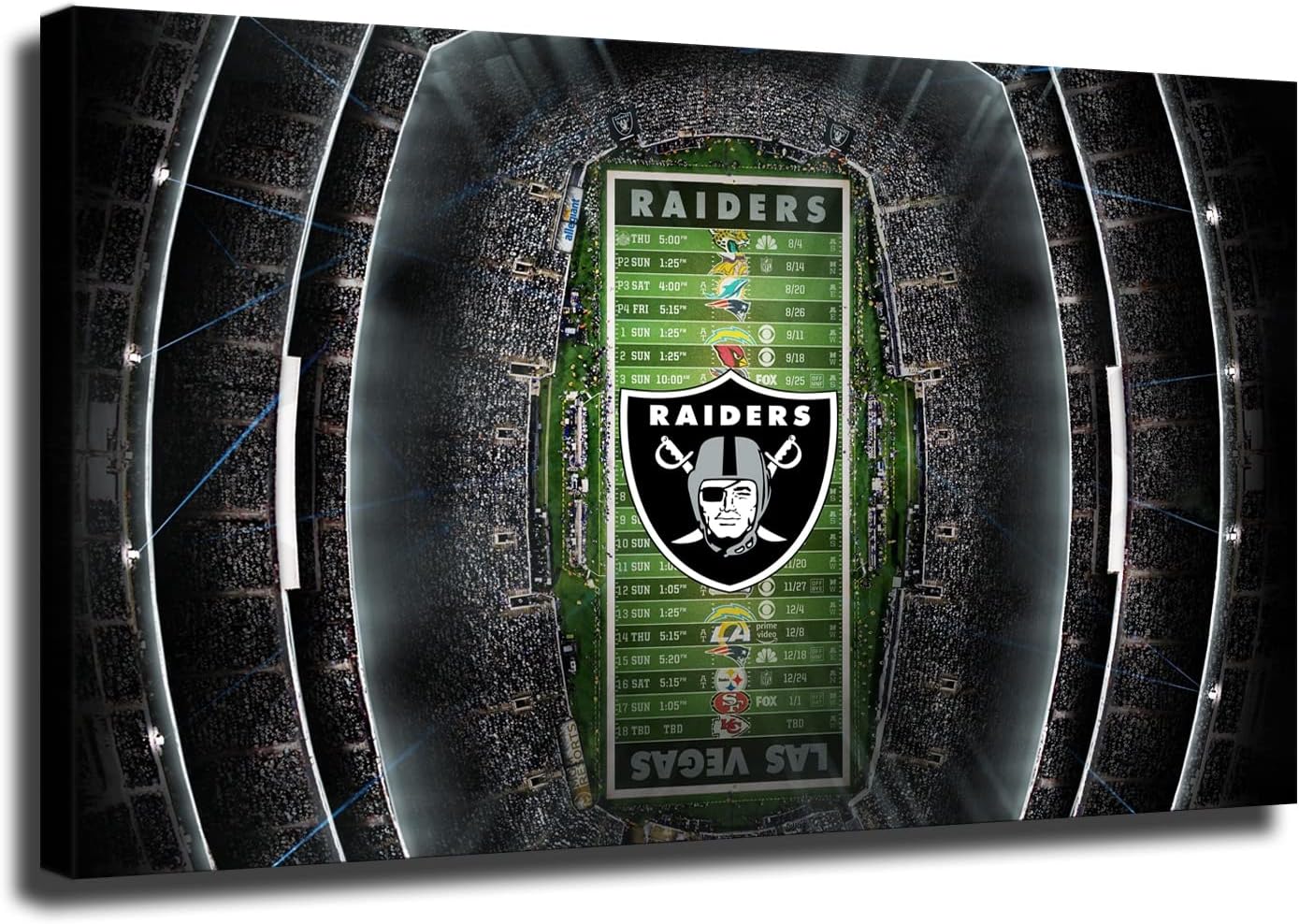 Amazon.com: Las Vegas City Raiders American Football Poster Sports ...