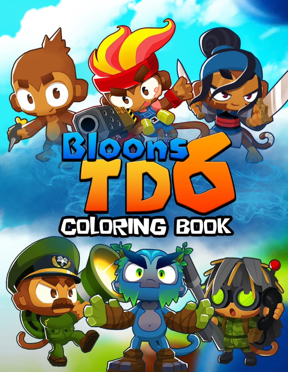 Bloons’s T.D Coloring Book: Encourage Creativity with One Sided JUMBO T ...