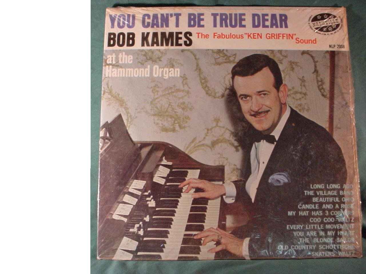 Bob Kames - Bob Kames At The Hammond Organ Near Mint Mono Lp - You Can ...
