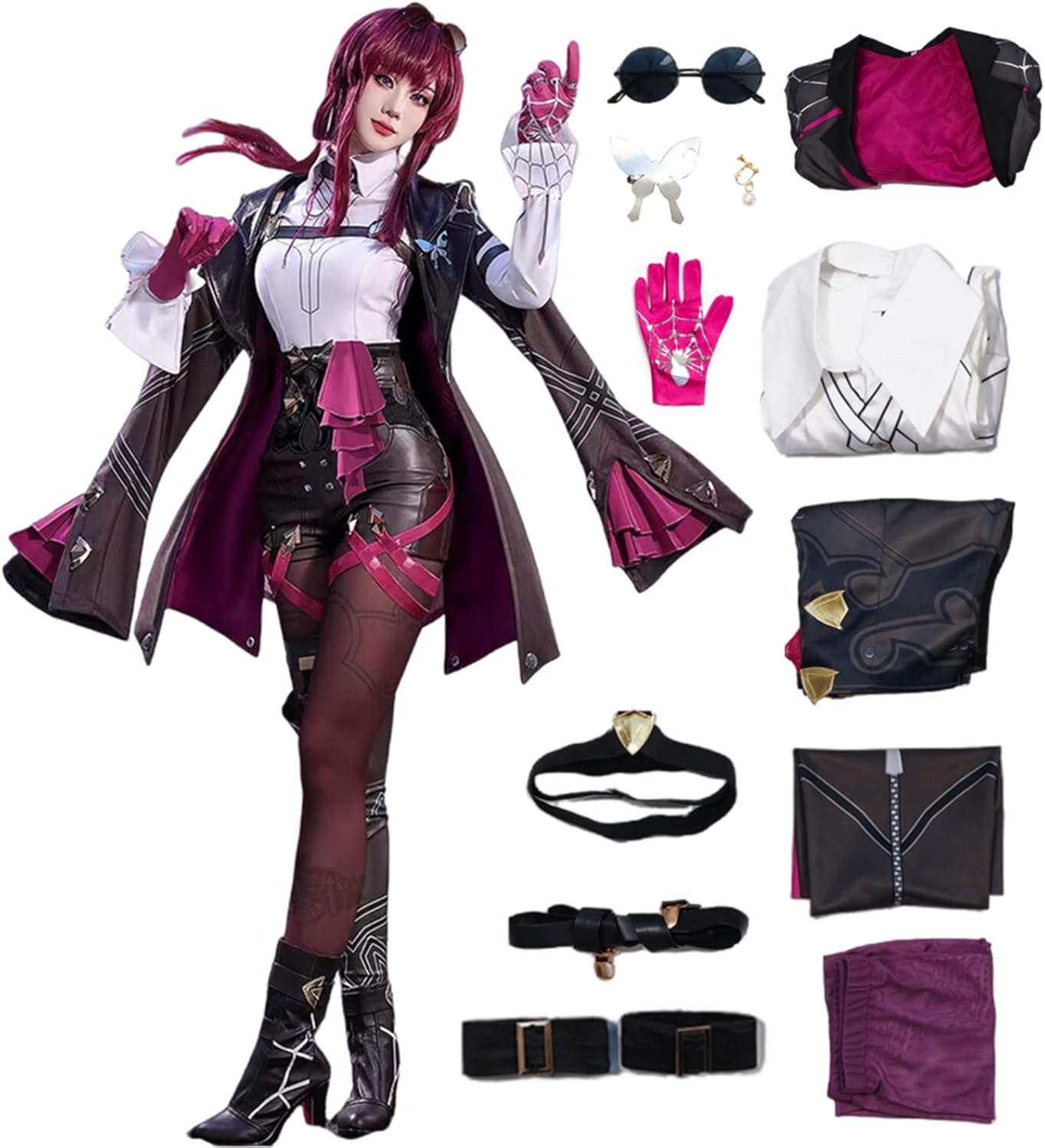 Amazon.com: Moalioi Honkai Star Rail Cosplay Costume Honkai Kafka ...