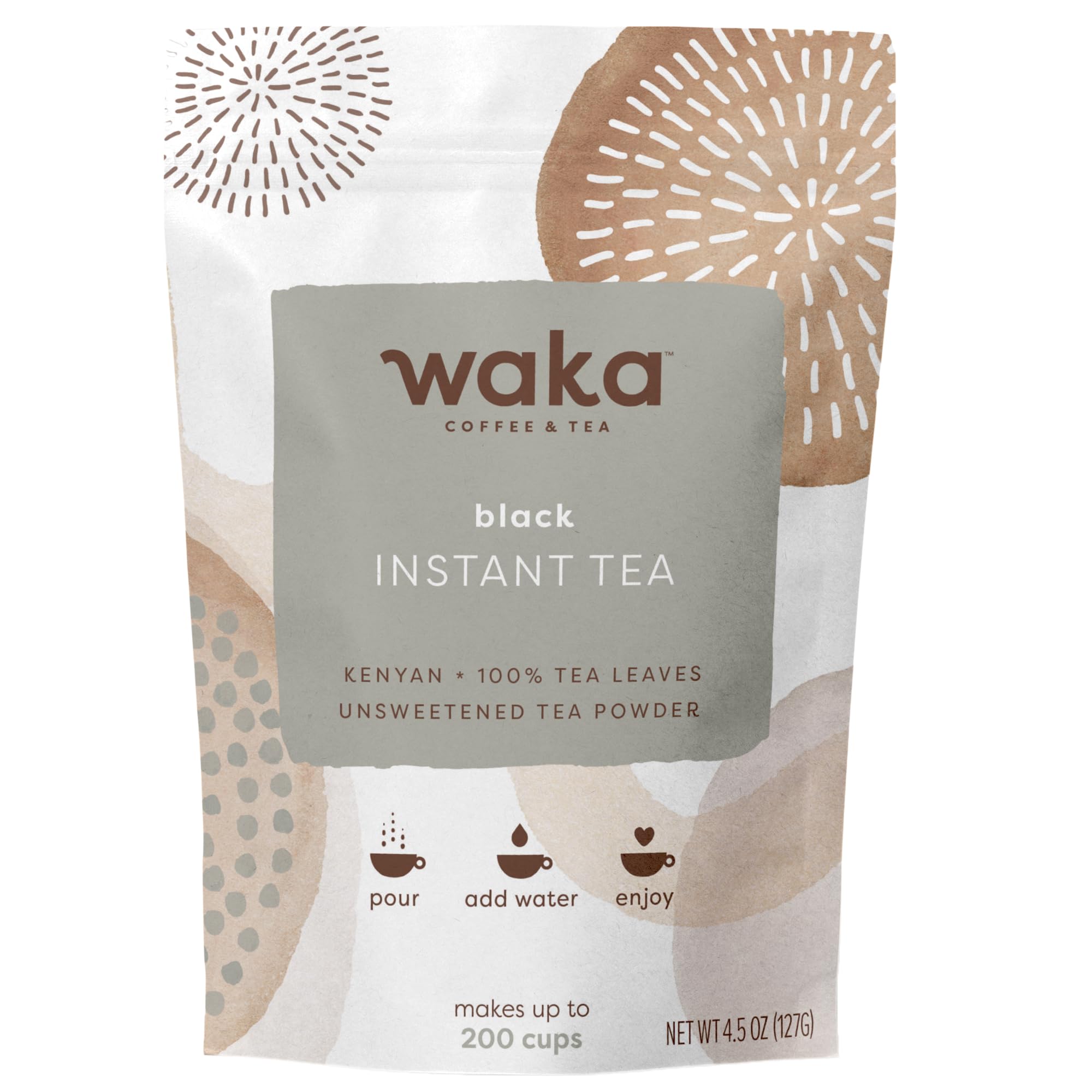 Amazon.com: Waka Instant Black Tea Mix, Kenyan - 100% Tea Leaves, No ...