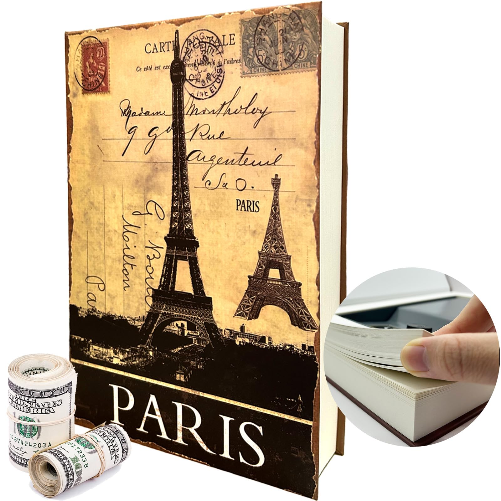 Genuine Paper Transfer Book Safe: Secret Hidden Safe, Combination Lock ...