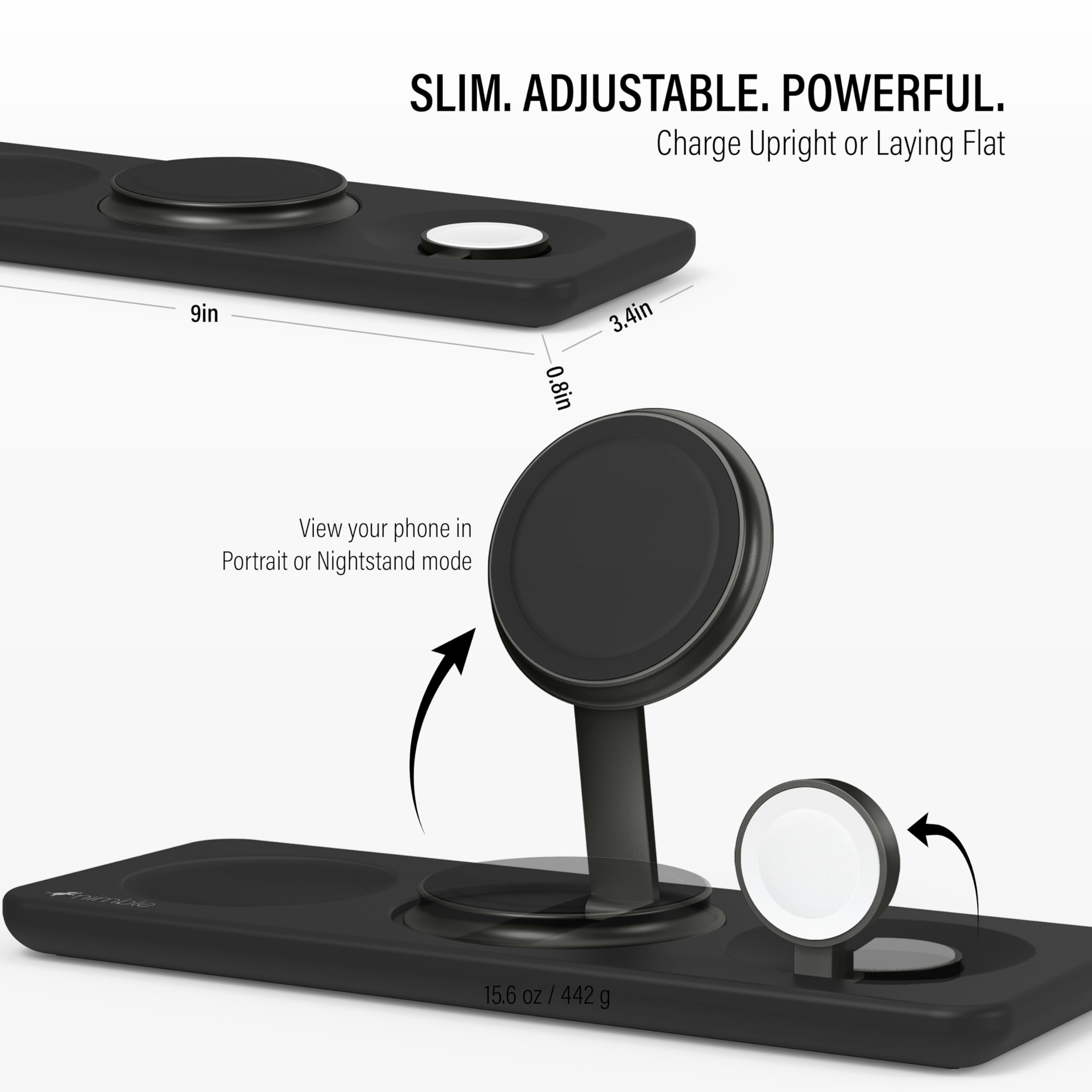 Snapklik.com : Nimble Podium 3-in-1 Wireless Charging Station For Apple ...