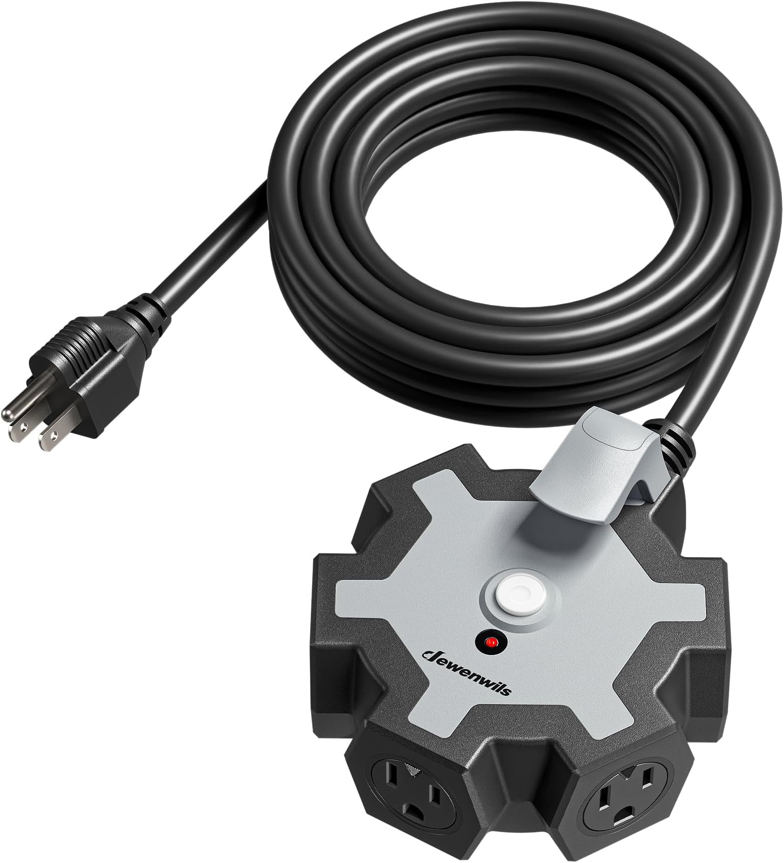 DEWENWILS Industrial Power Strip with 5-Outlet Power Hub, 15FT Heavy ...