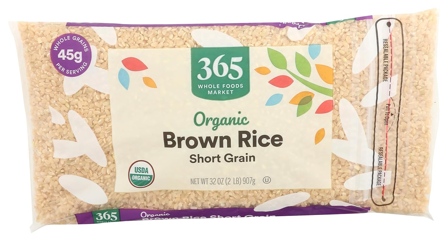 Amazon.com : 365 by Whole Foods Market, Organic Short Grain Brown Rice ...