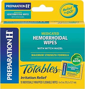 PREPARATION H Prep H Totable Wipe, 10 Count : Amazon.sg: Beauty