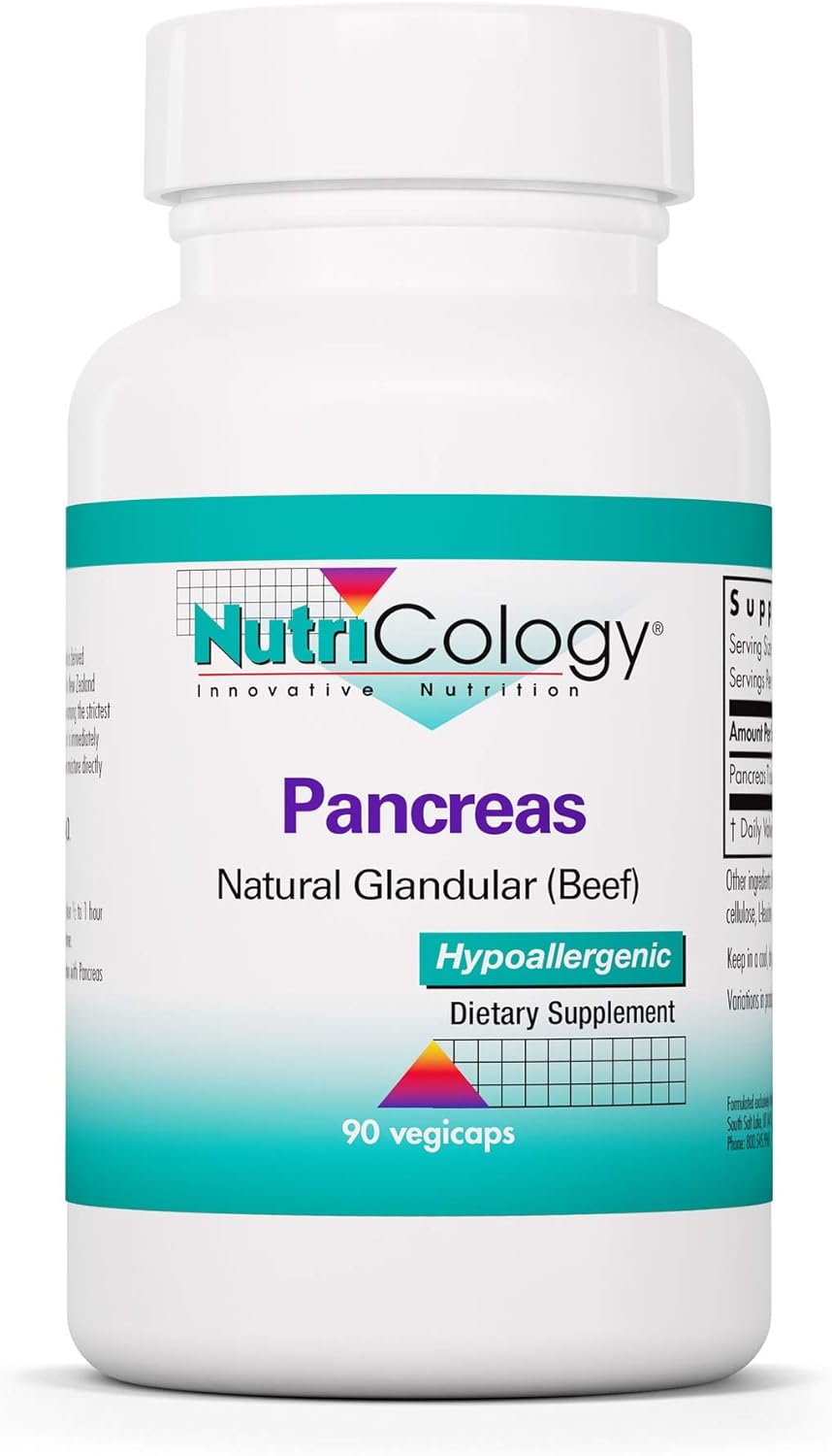 Amazon.com: Nutricology Pancreas, Beef, Vegicaps, 90-Count : Health ...
