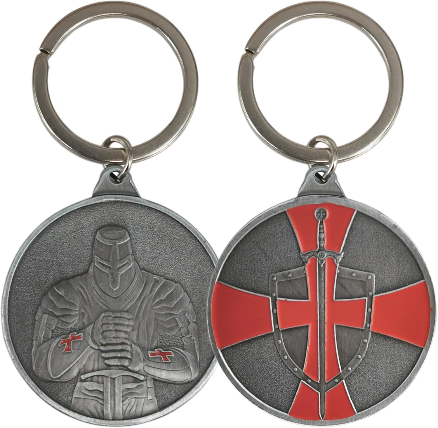 Knight Templar Red Cross Keyring Religious Gift at Amazon Men’s ...