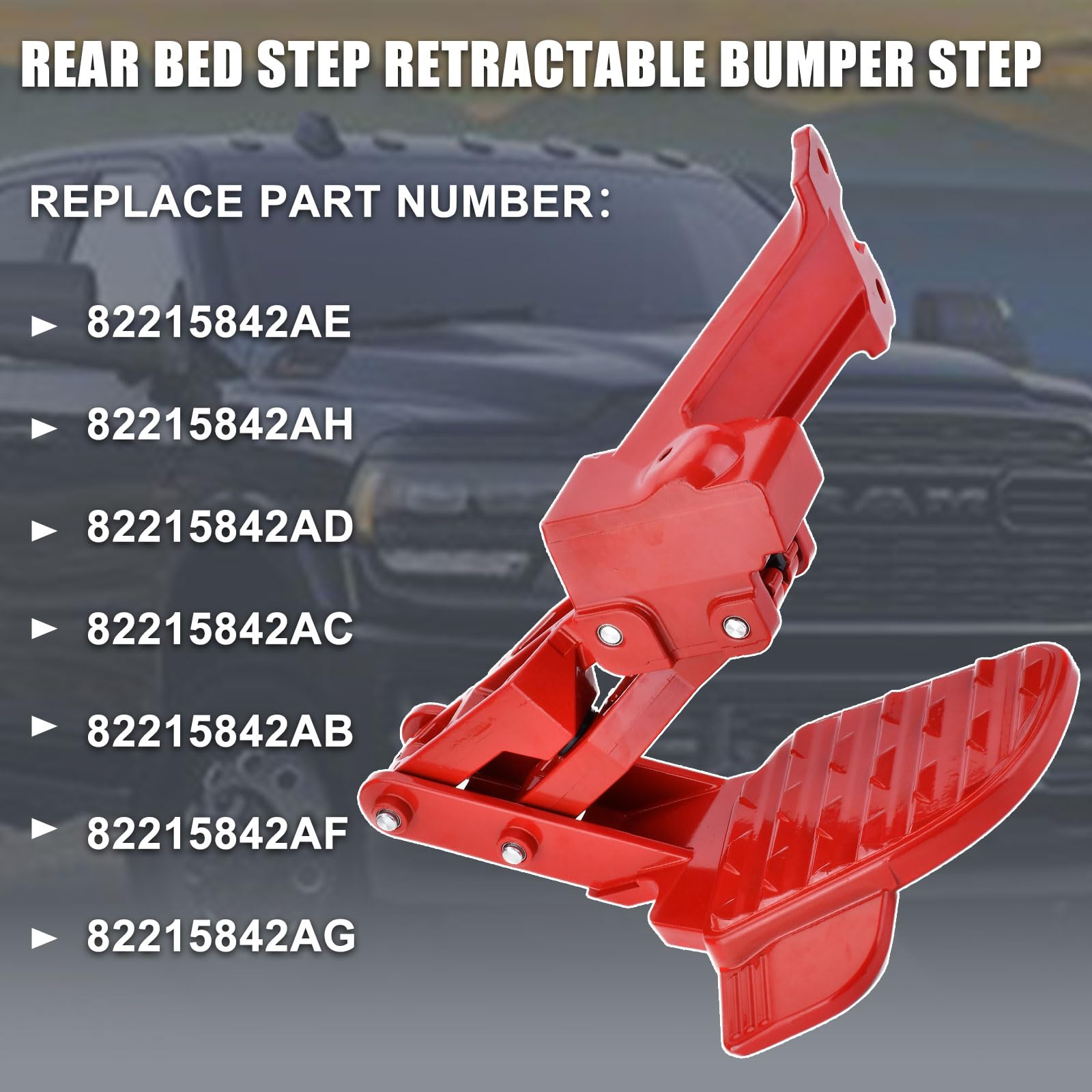 Goopool Bed Step Compatible with Dodge Ram 2500 3500 2019 2020 2021 ...
