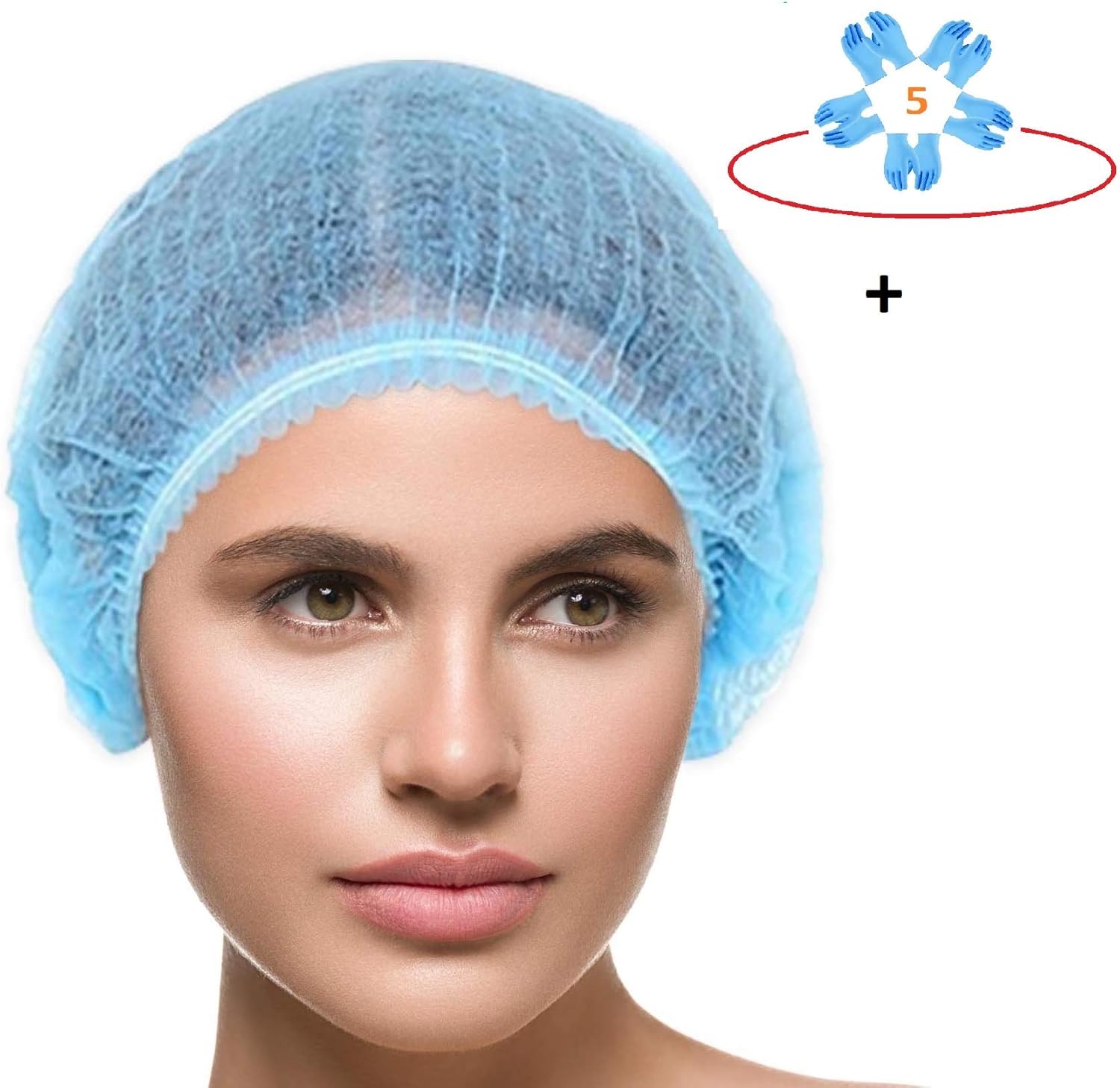 Amazon.com: SETH-100 Pcs-21 Inches - Bouffant Disposable Hair Net Caps ...