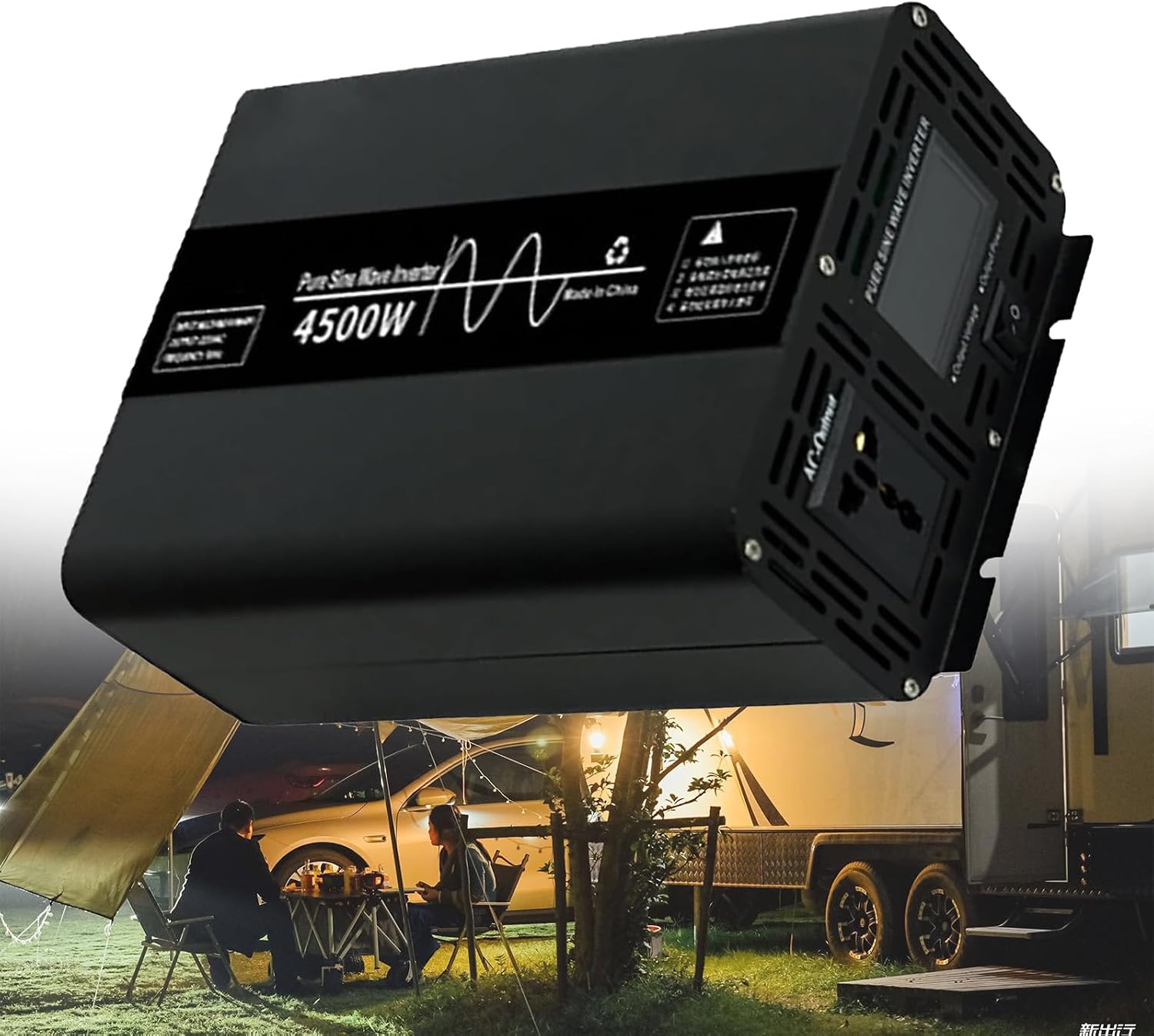 3500W 4500W Pure Sine Wave Inverter, 12V 24V 48V DC to 110V/220V Power ...