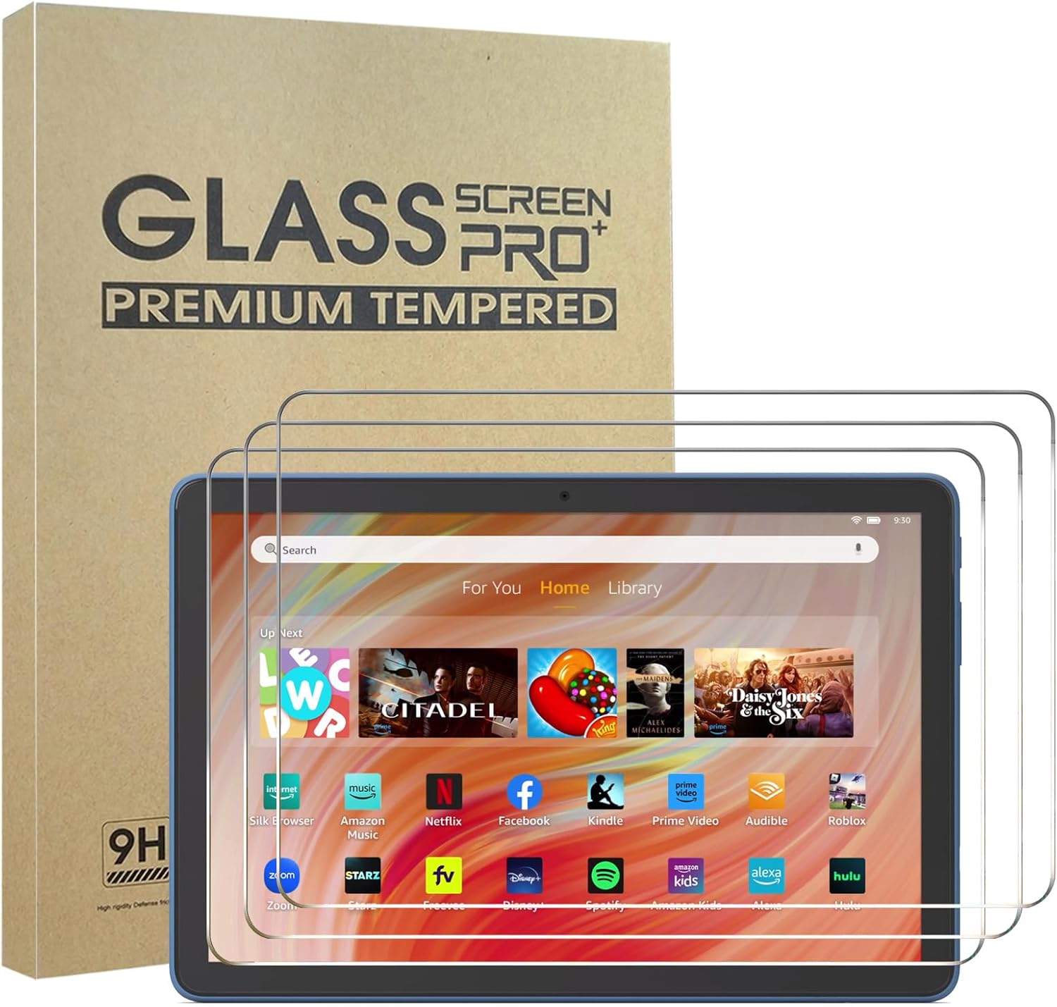 Amazon.com: [3-Pack] All-New Kindle Fire HD 10 2023/2021/Fire HD 10 ...