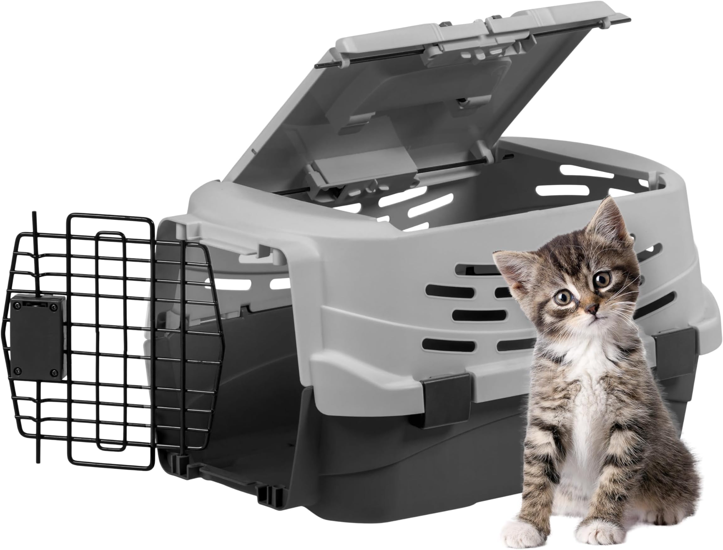 Amazon.com : IRIS USA 19" Cat Carrier, Extra Small Pet Carrier Hard ...