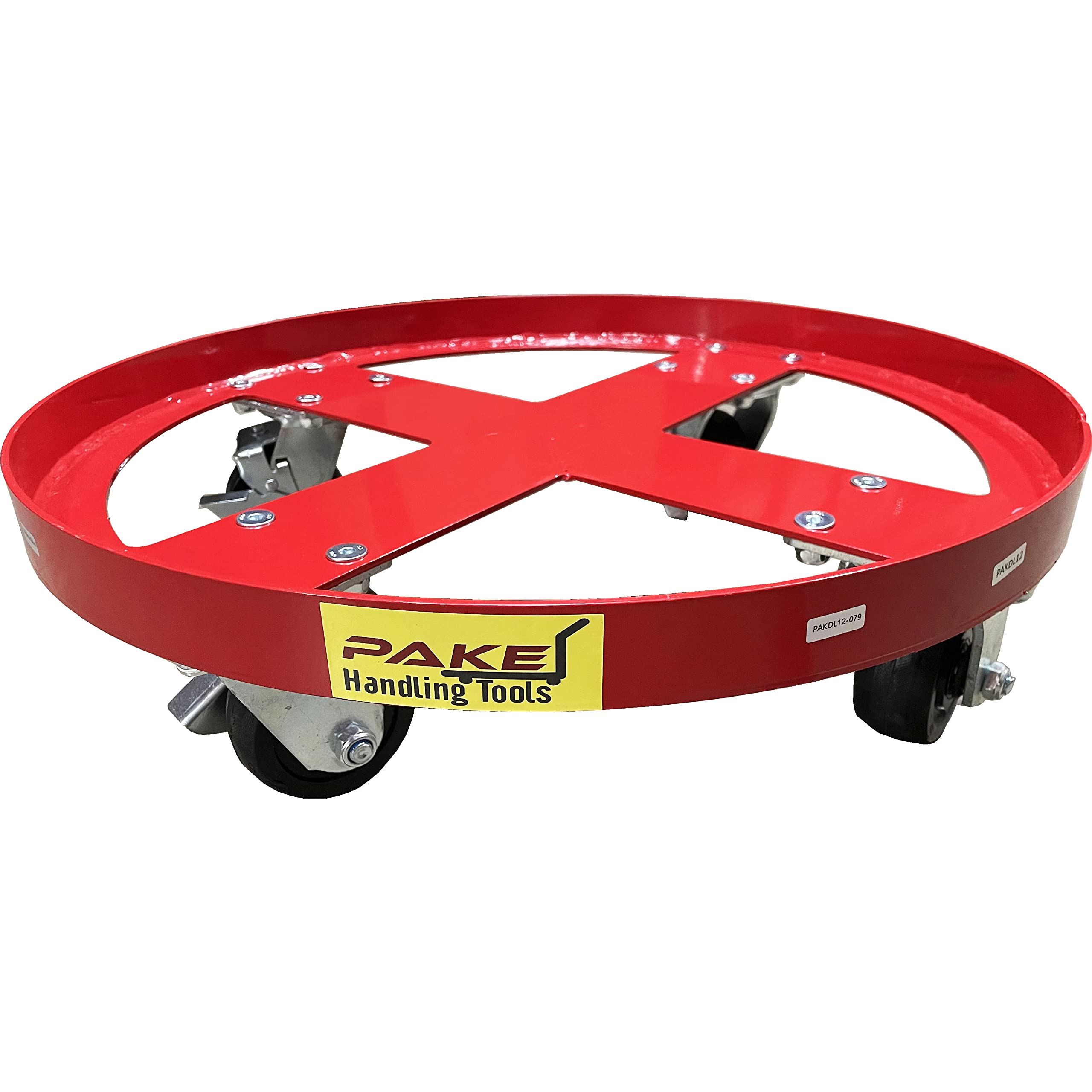 Amazon.com: Steel Drum Dolly, 2000 lb. Cap, 55 Gal Drum, 4 Swivel Nylon ...
