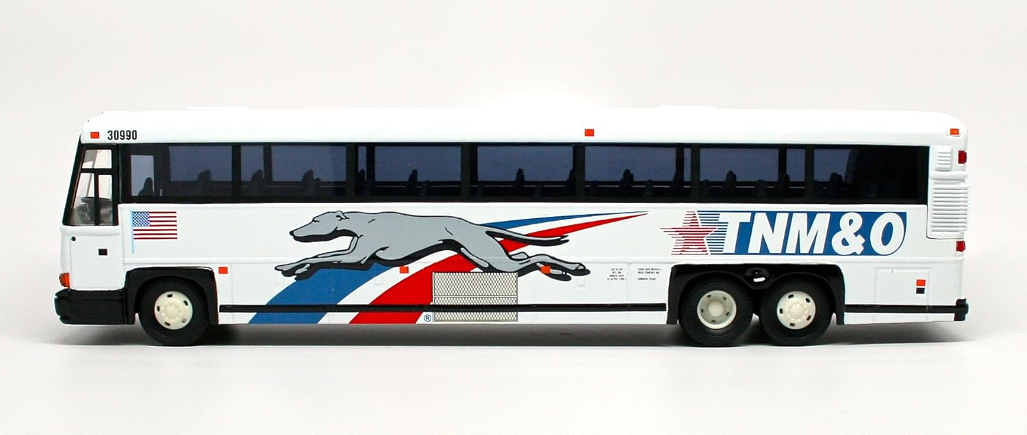 Amazon.com: Corgi MCI 102 DL3 Greyhound TNM & O Vintage Bus Lines 2002 ...