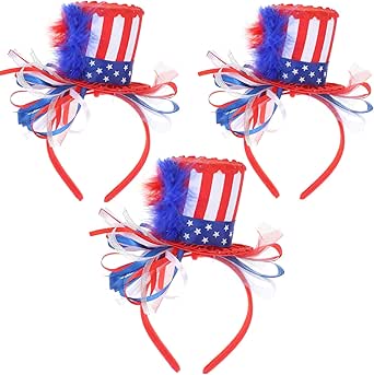 Amazon.com: LUOZZY 3Pcs Presidential Election Headband Set - 4th of ...