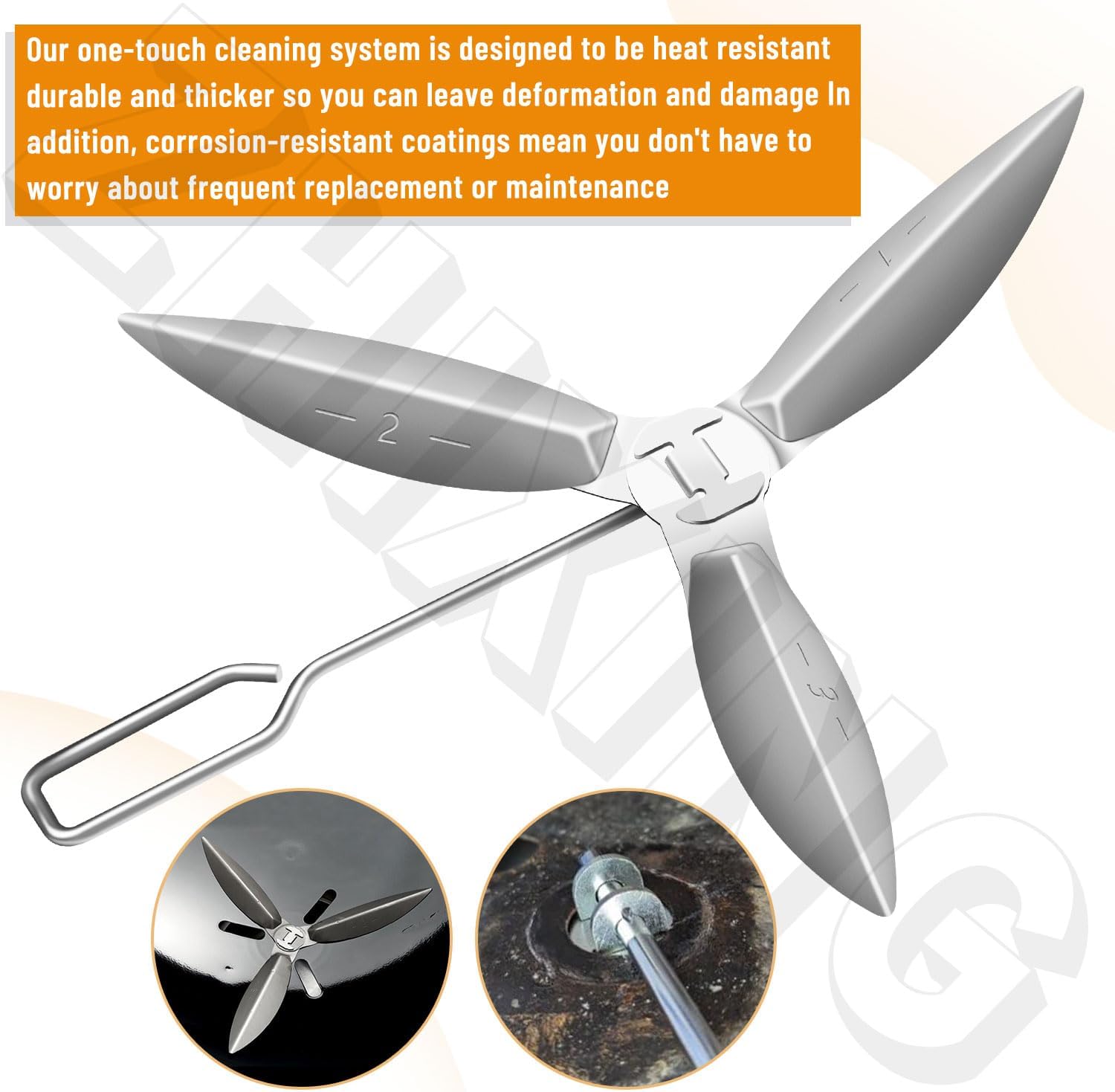 One Touch – Kit de limpieza de parrilla de 18.5 pulgadas para Weber ...