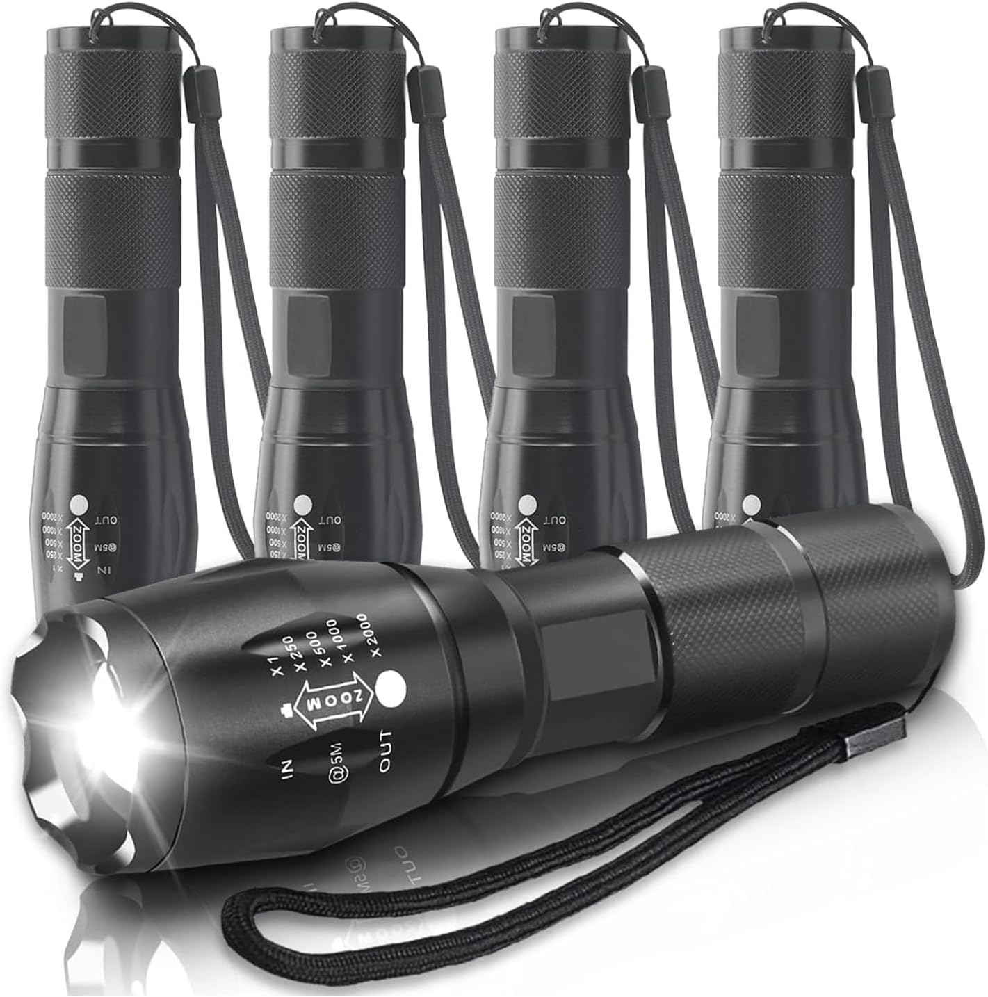 Tactical Flashlight- Heavy Duty 1000 Lumen LED CREE Light with 5 Modes ...