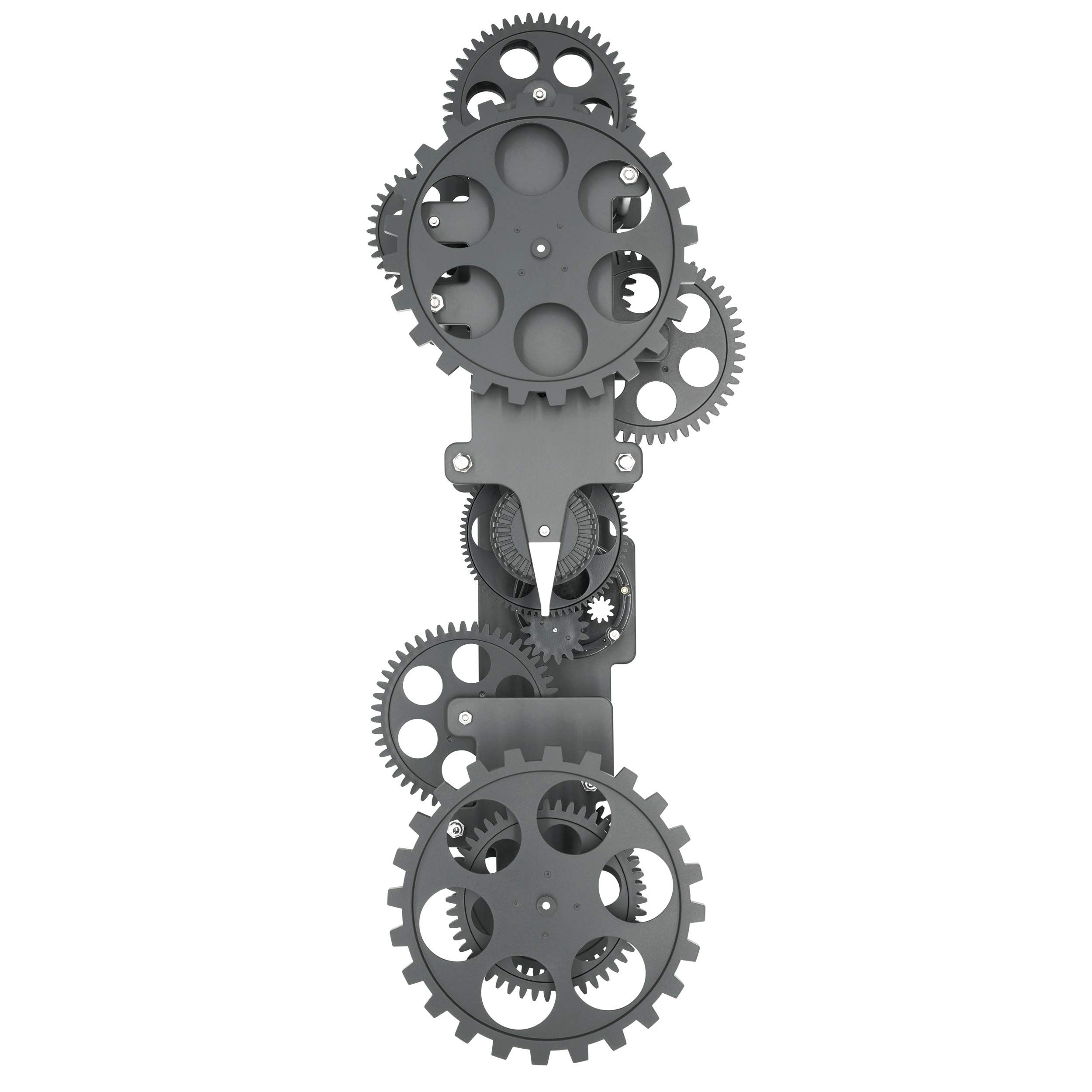 Rejea WonderZoo Mechanical Gear Wall Clock, with 3D Plastic ABS Moving ...