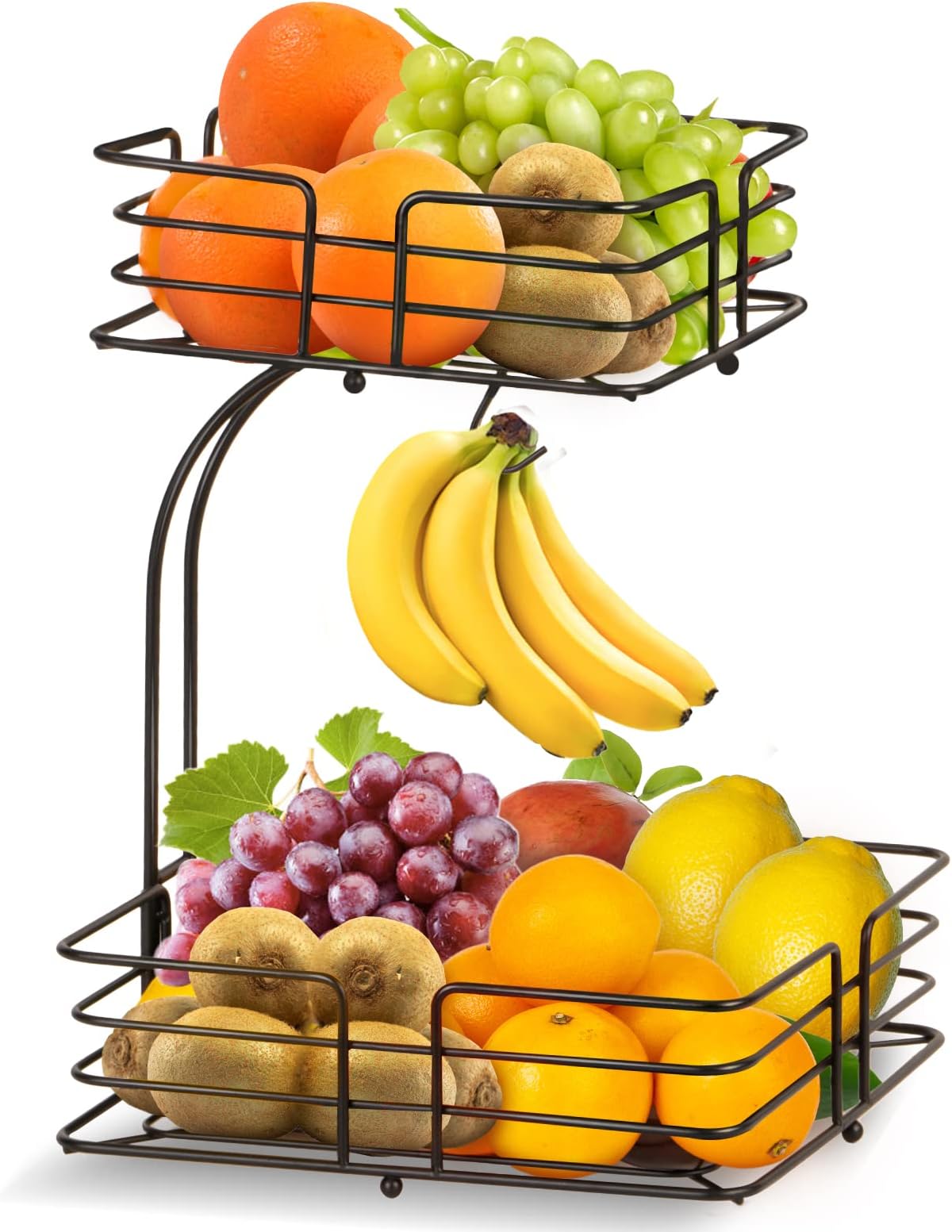 Mutool Fruit Basket Fruit Bowl 3 Tier Detachable Wired Fruit Racks ...