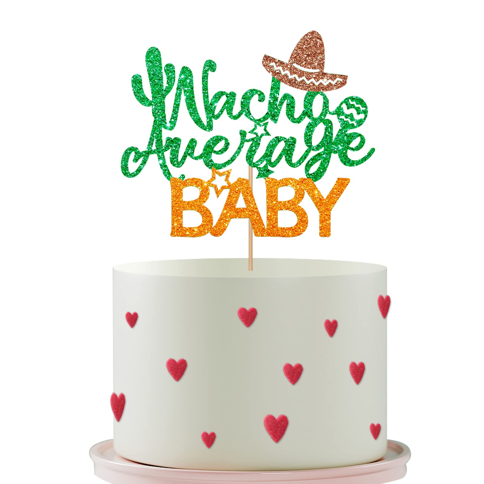 Amazon.com: Nacho Average Baby Cake Topper, Welcome Baby Cake Topper ...