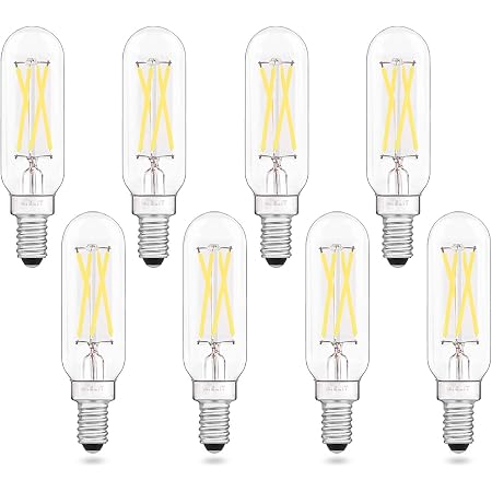T8 Dimmable LED Bulbs Daylight, E12 Small Base, 4-Watt AIELIT Tubular ...