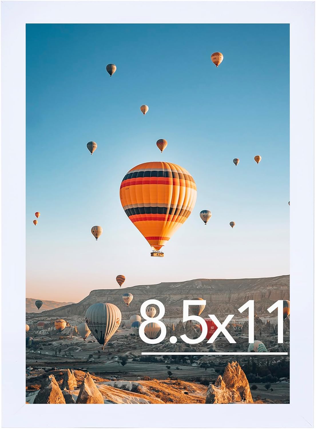 Amazon.com - JCJMY 8.5x11 Picture Frame White for Wall Hanging or ...