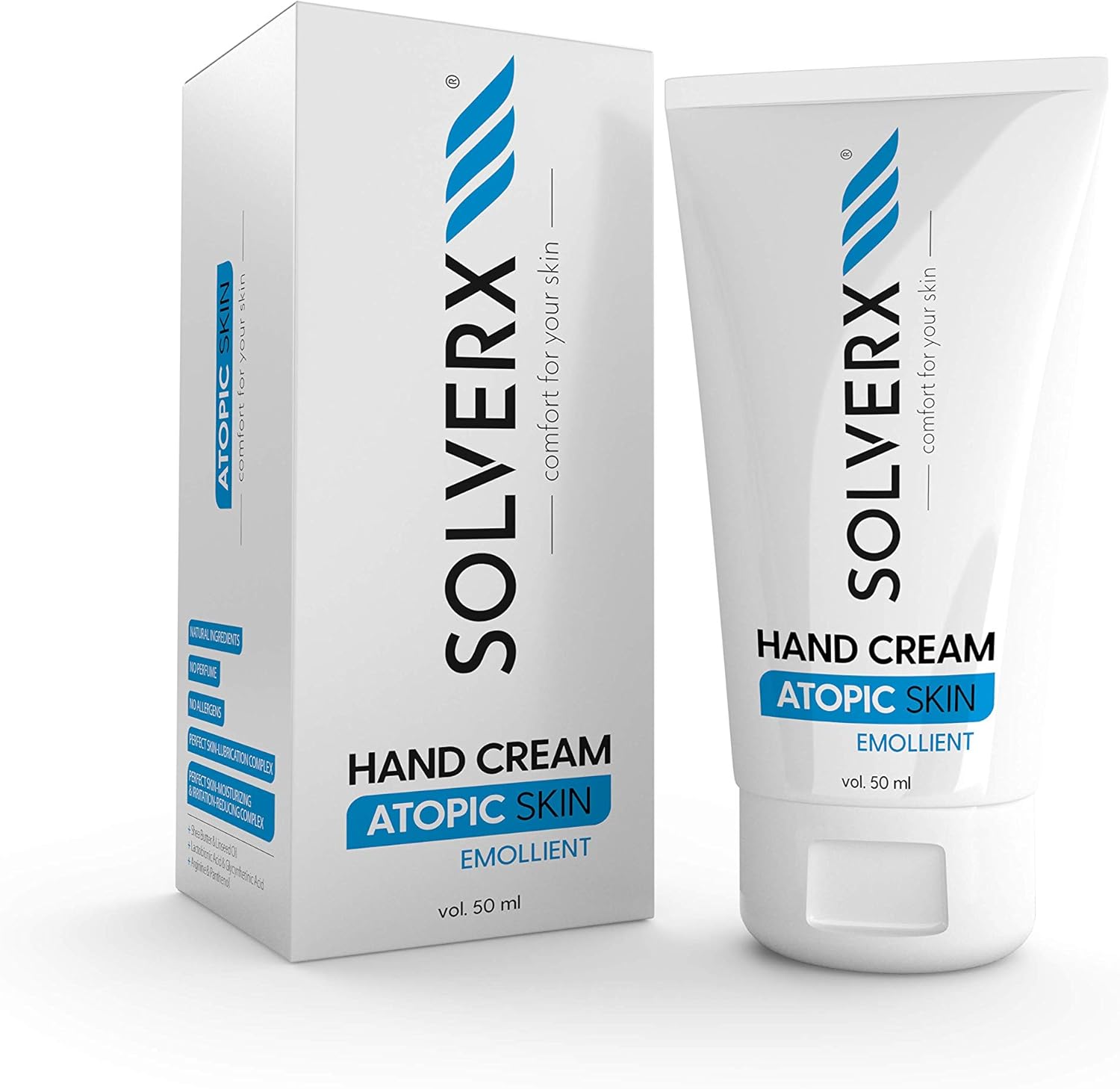 SOLVERX Atopic Skin Hand Cream – Emollient Cream – 50ml – BigaMart