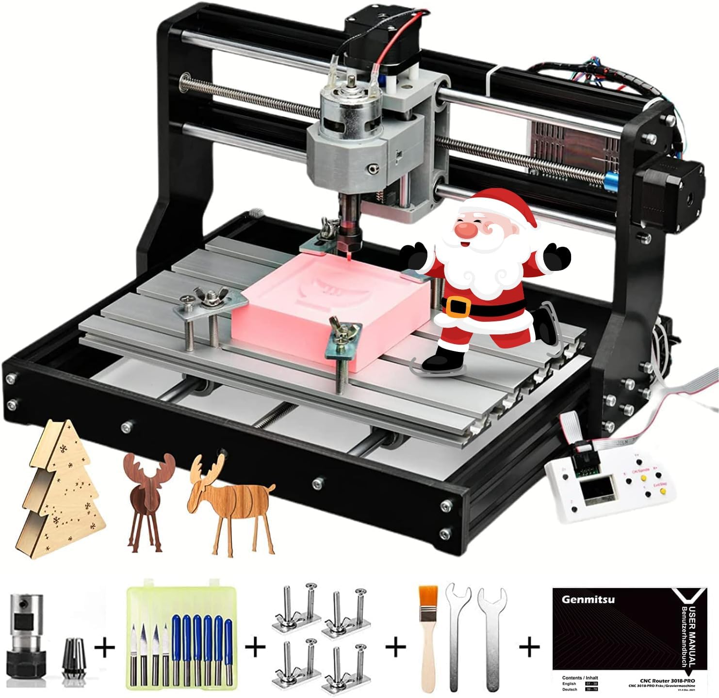 Genmitsu CNC 3018-PRO Router Kit GRBL Control 3 Axis Plastic Acrylic ...