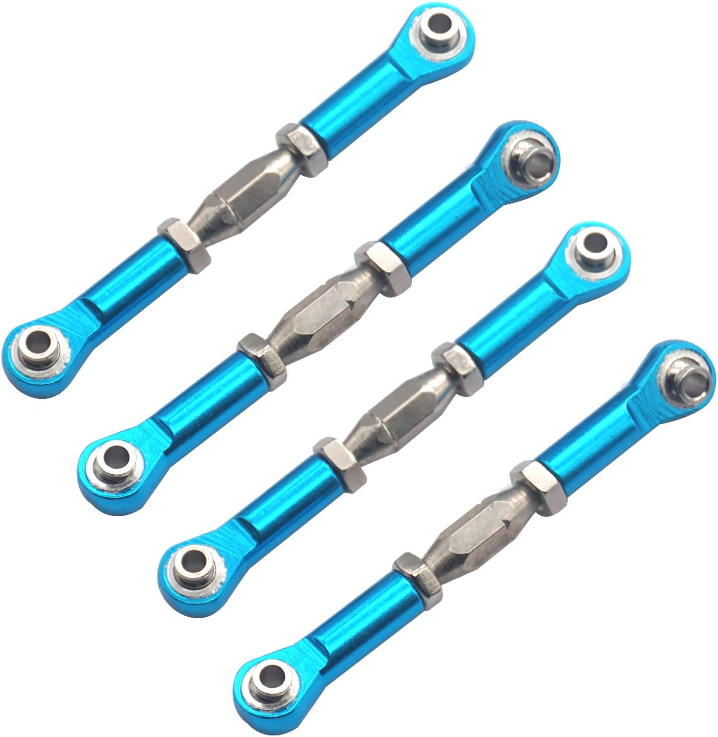 Amazon.com: 4Pack ShareGoo Aluminum Alloy RC Turnbuckle Rod Steering ...