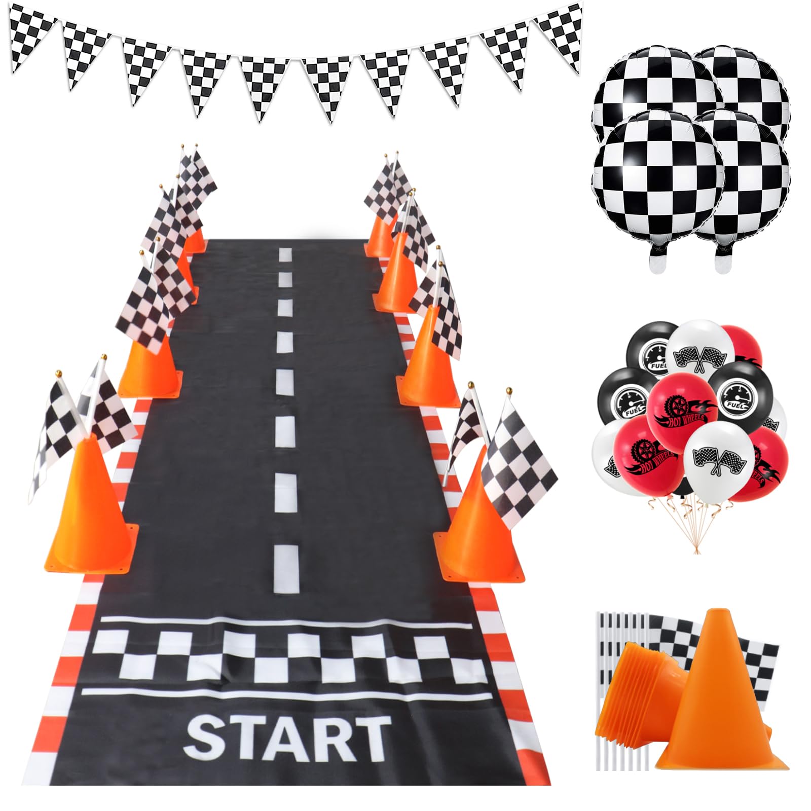 Rev Up the Fun: Ultimate Guide to Checkered Flag Birthday Decorations ...