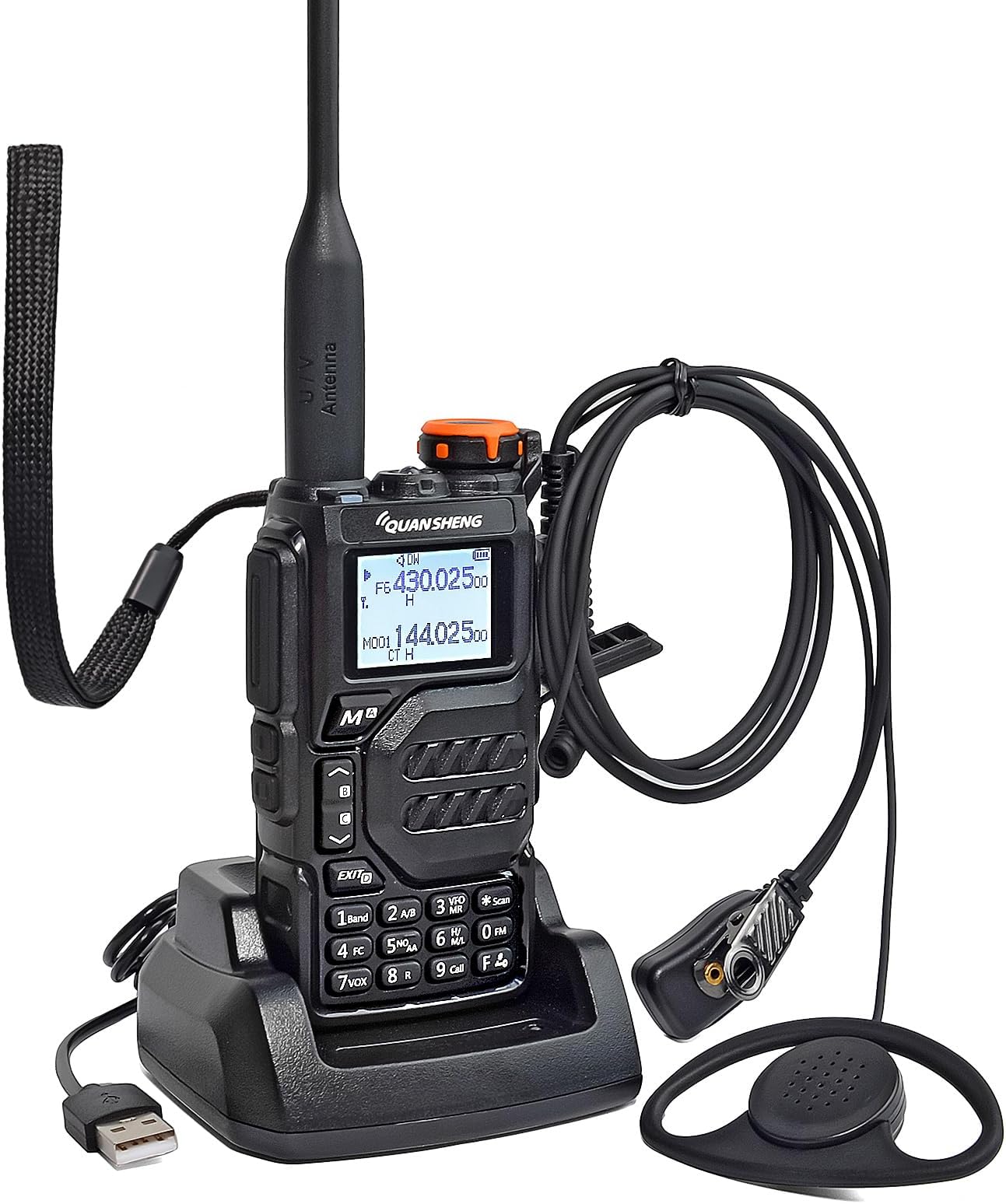 HYS Quansheng UV-K5 VHF UHF 5W Walkie Talkie Recharger Rechargeable ...