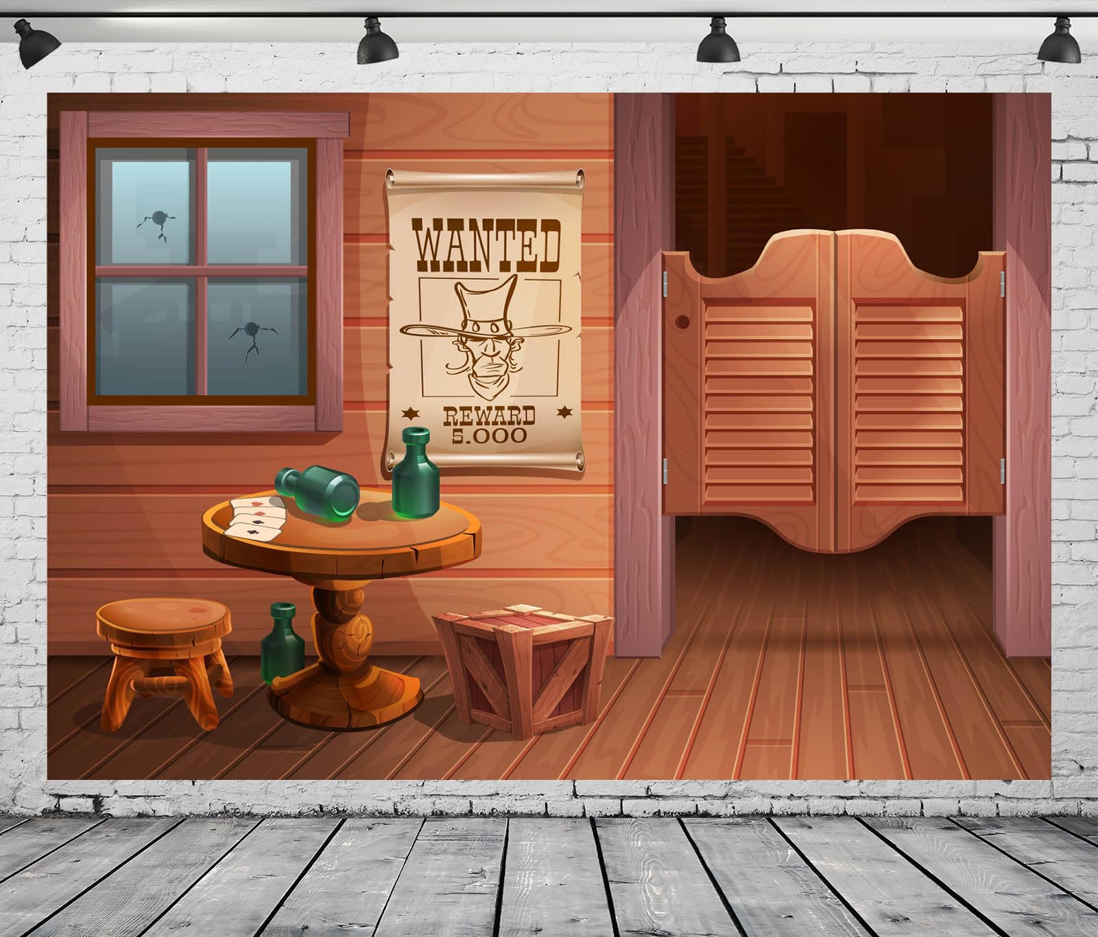 Old Western Saloon Cartoon