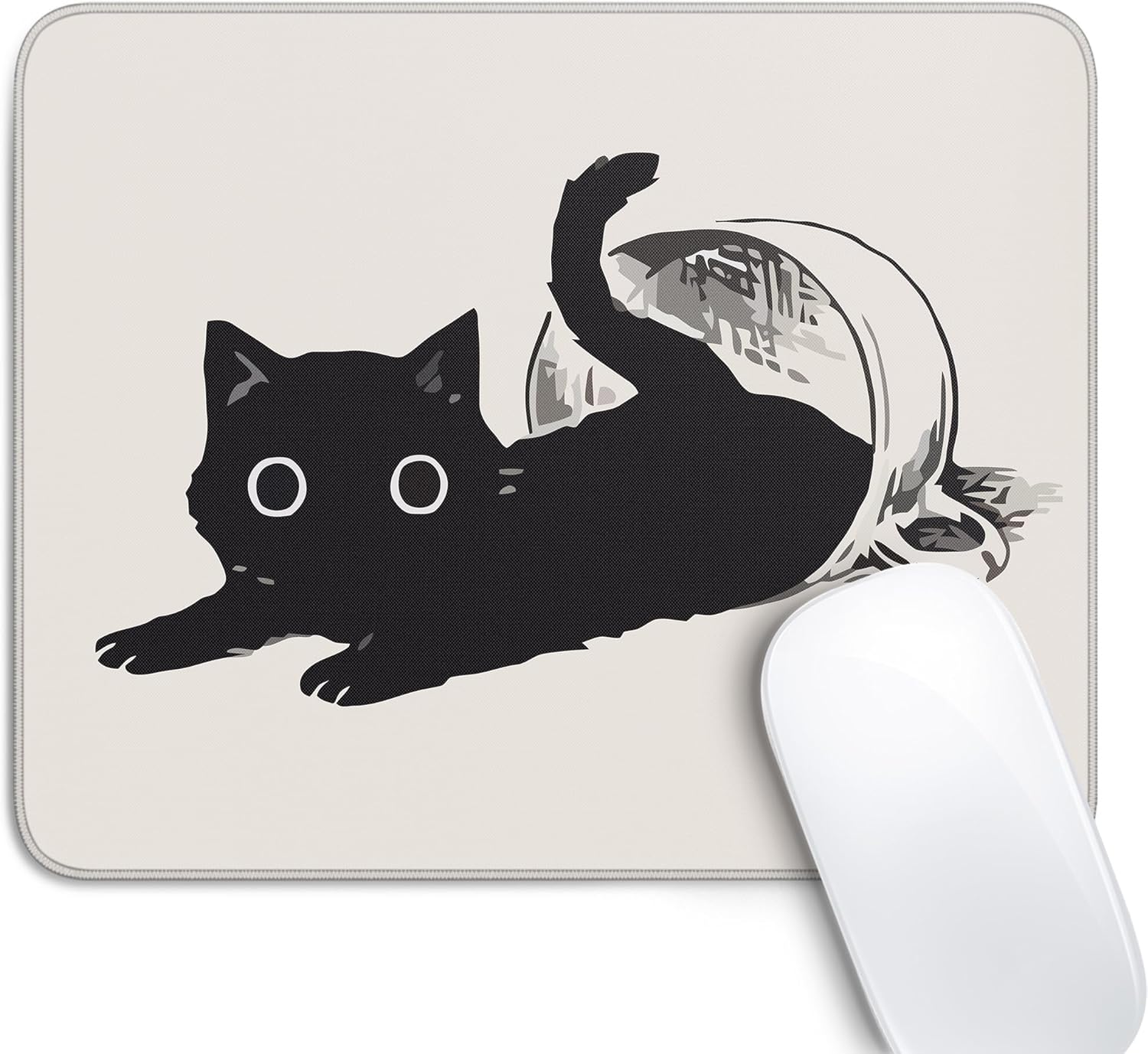 Amazon.com: Cute Black Cat Mouse Pad,Kawaii Anime Cat Mouse Pads for ...