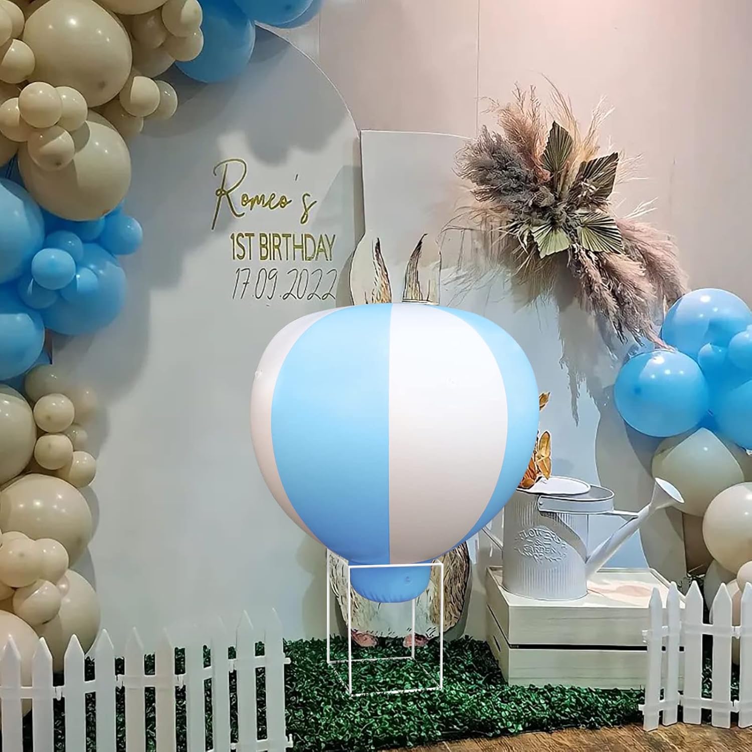 Amazon.com: Hot Air Balloon with Standing Frame, Party Decoration ...